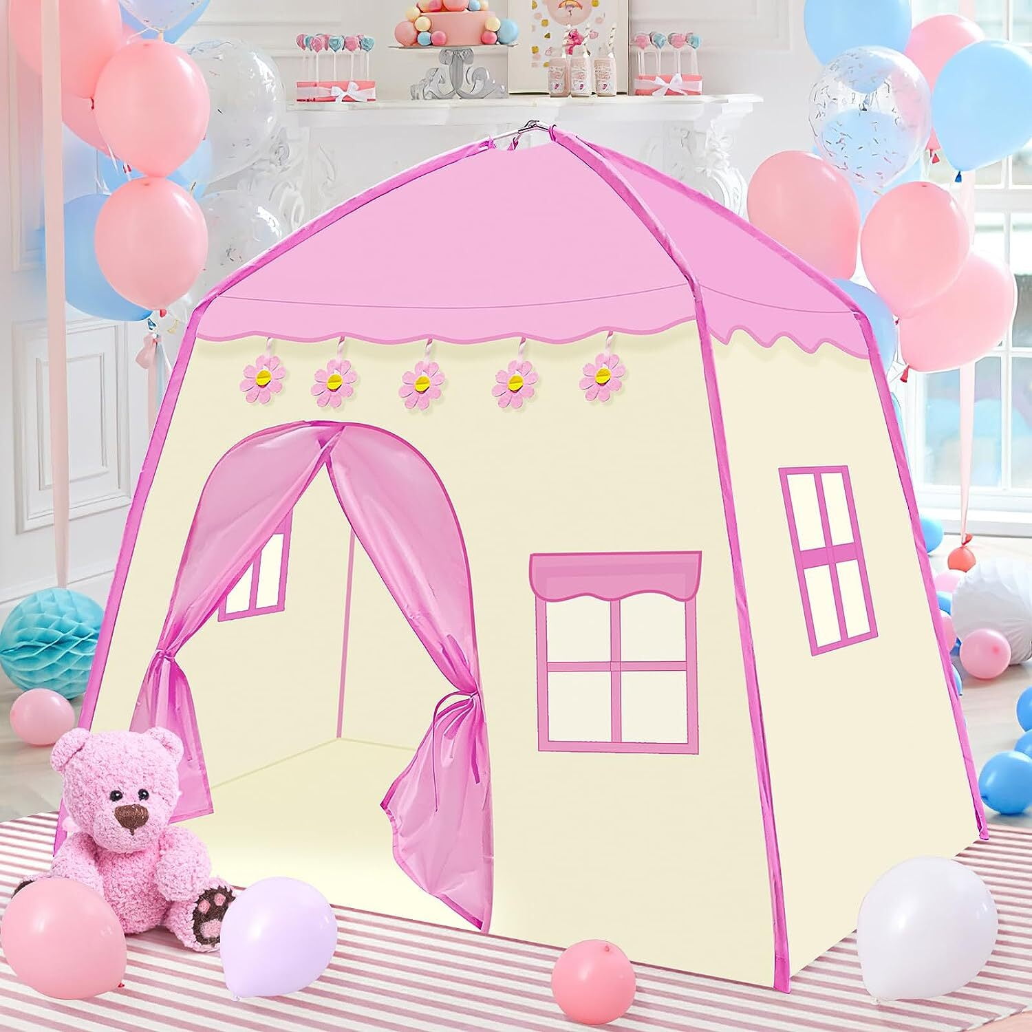 ALLJOY Princess Castle Play Tent for Kids, Indoor and Outdoor Toy for ...