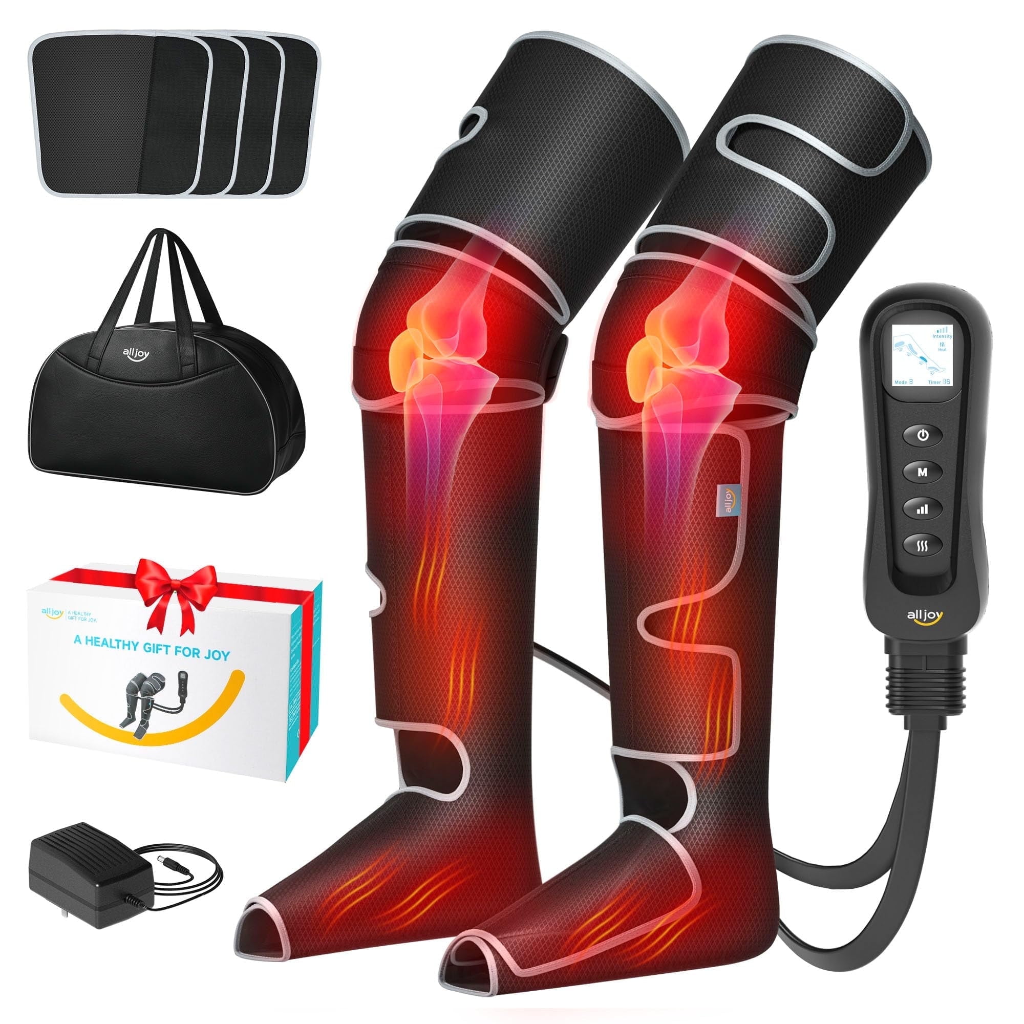 ALLJOY Leg Massager with Heat, Heated Compression Massage for Mom and ...