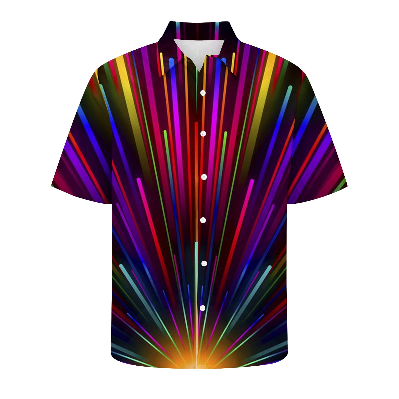 ALLLIST Big And Tall Mens Shirts Casual Collared Short Sleeve Button ...