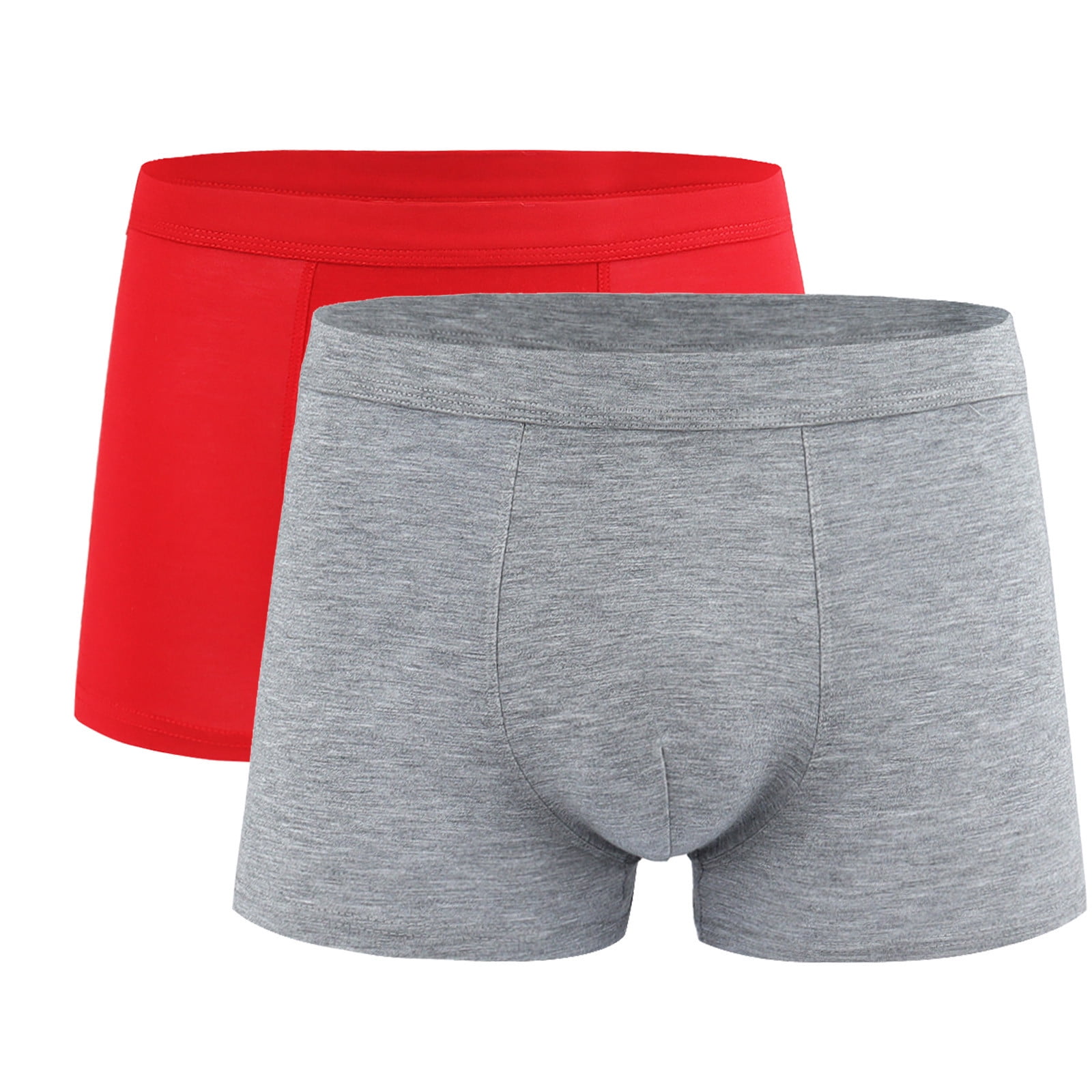 ALLLIST Boxer Briefs for Men Stretch Underwear Soft Solid High Cut ...