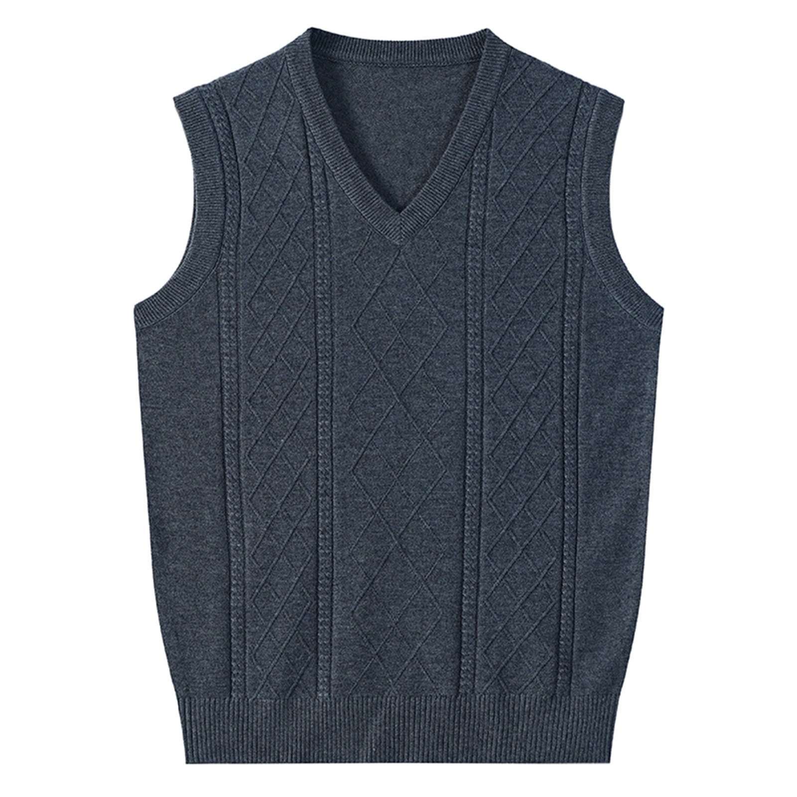 ALLLIST Cotton Tank Tops Men Fleece Warm Sweater Casual Plain ...