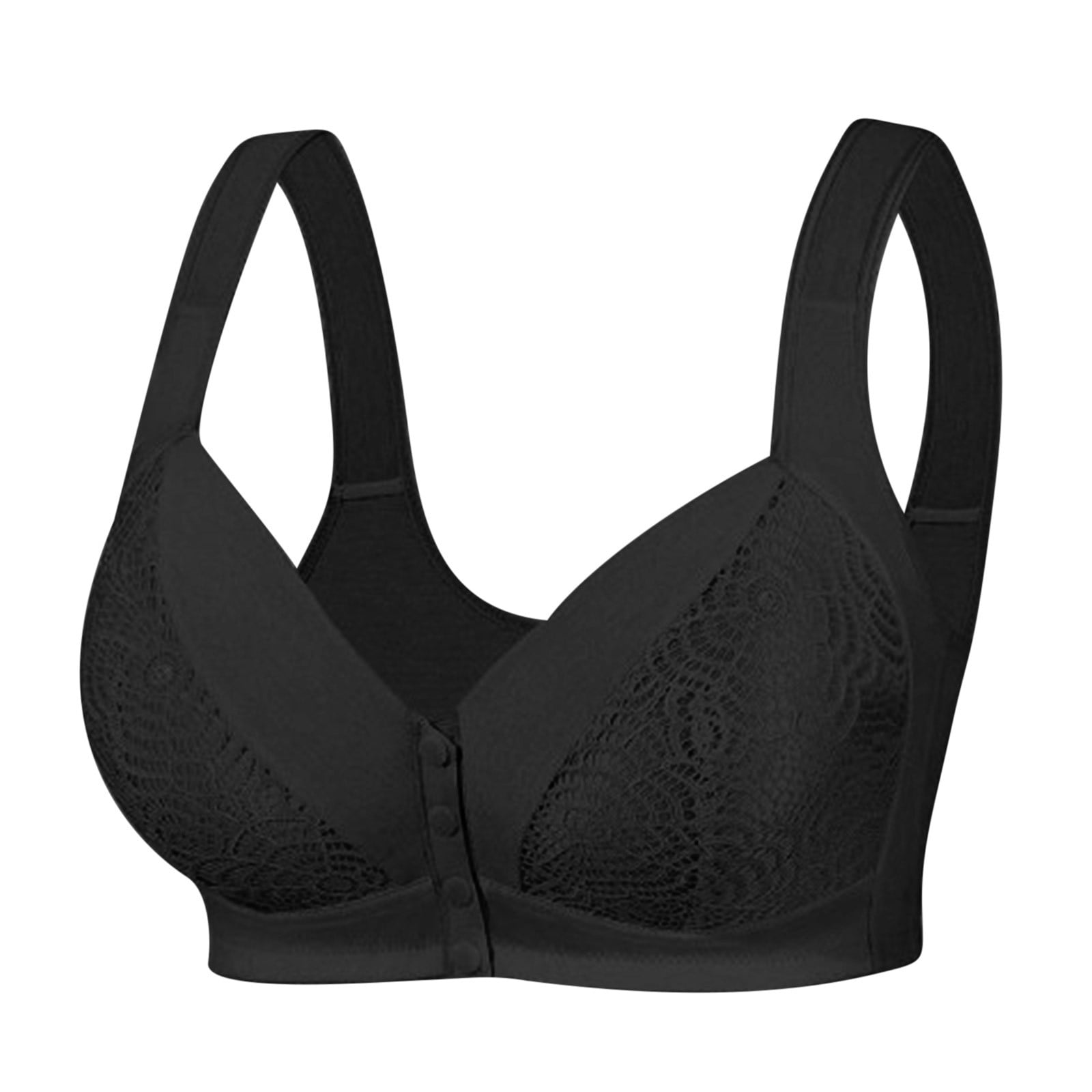ALLLIST Front Closure Bras Women Wireless Lace Nursing Bras Breathable ...