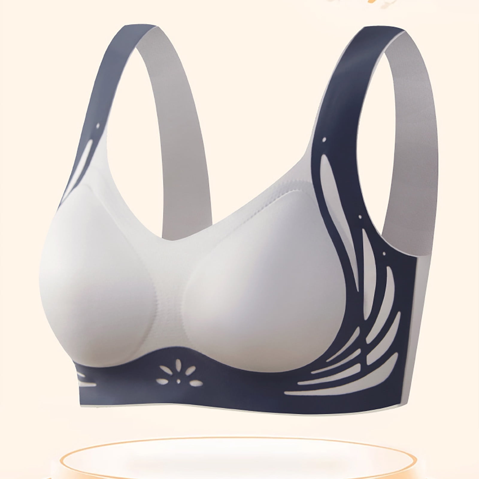 ALLLIST No Underwire Bras for Women Seamless Back Smoothing Bralette ...