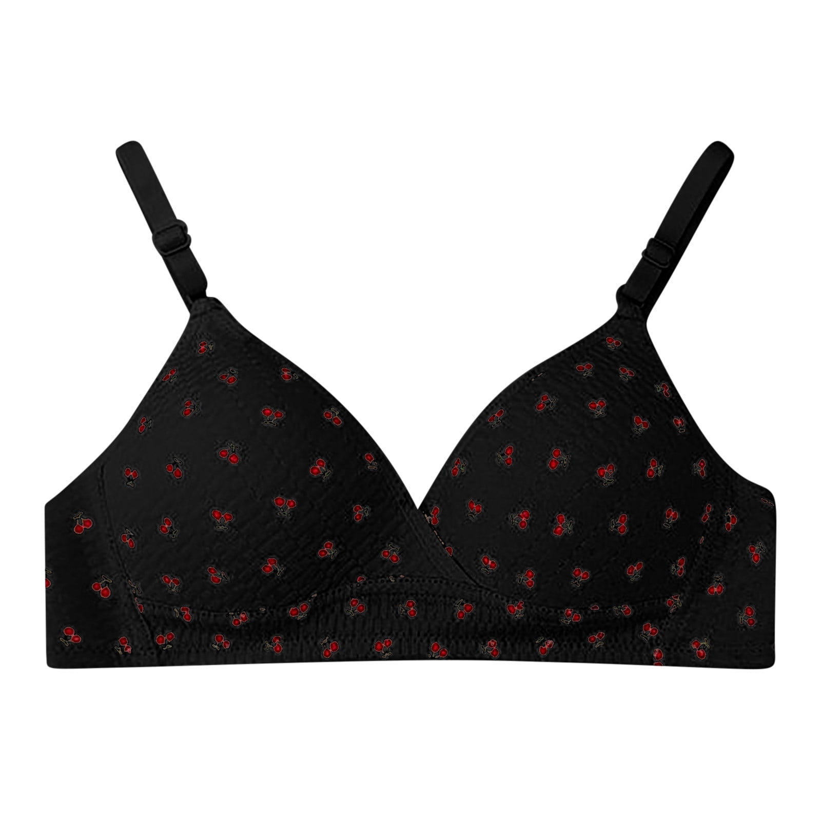 ALLLIST No Wire Women's Bras Full Coverage Unlined Training Black Push ...