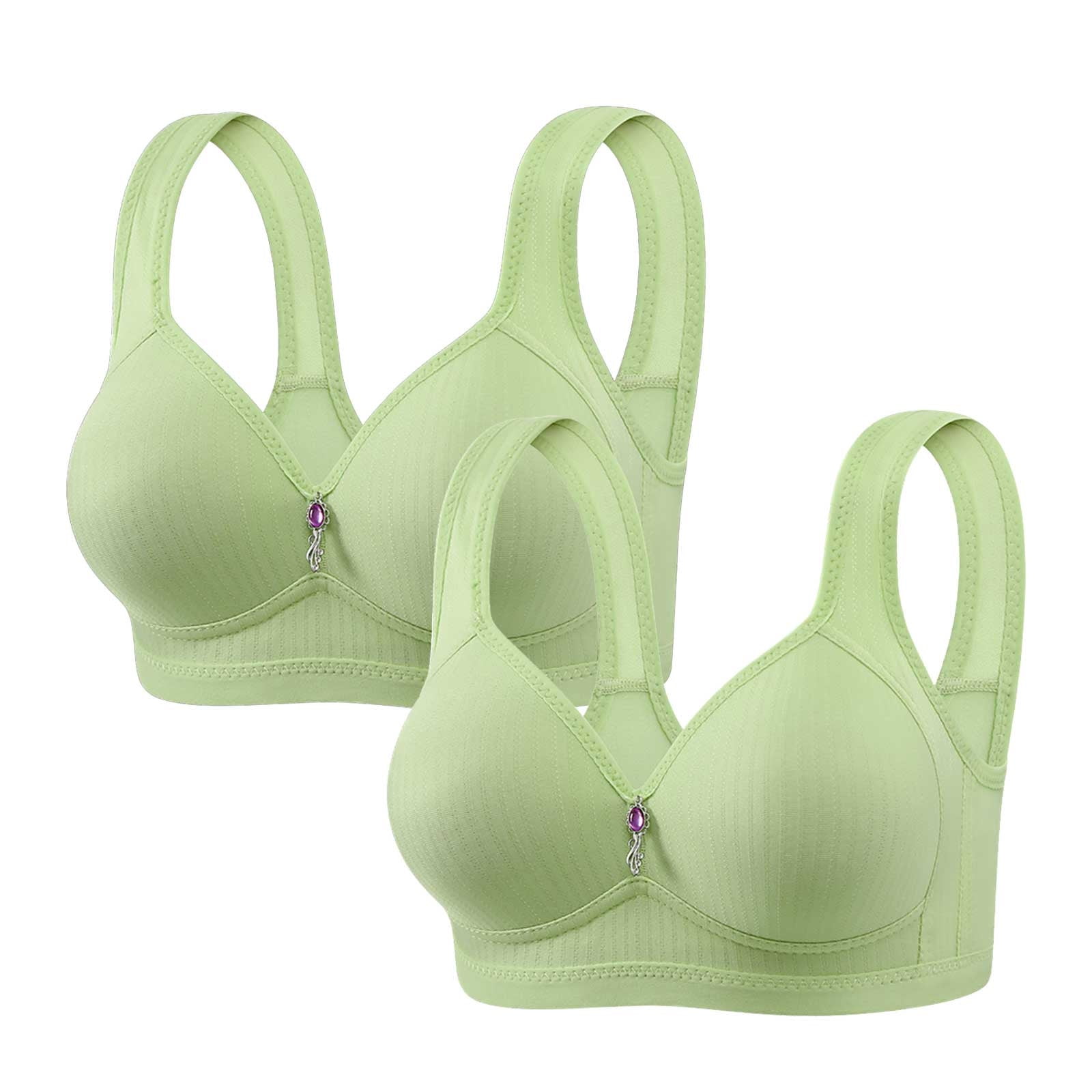 ALLLIST Pack Of 2 Womens Bras No Wire Push up Underwear Breathable ...