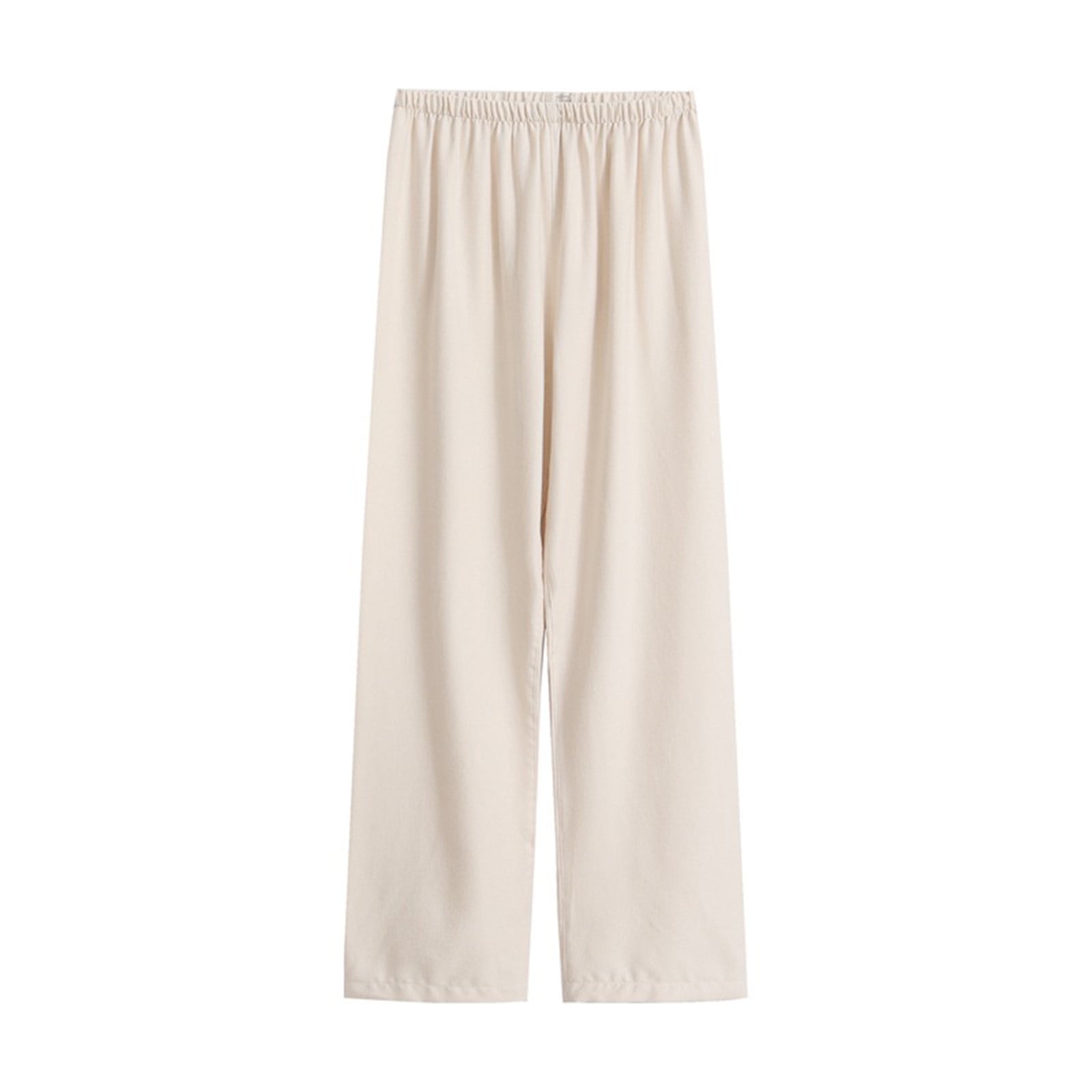 ALLLIST Pants Pajamas Ladie Cotton Bottoms Comfy Beige Plain Home ...