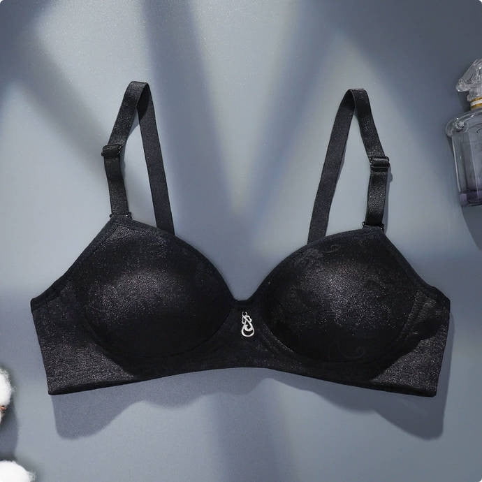 ALLLIST Unlined Women's Bras Full Coverage Wireless Training Black ...