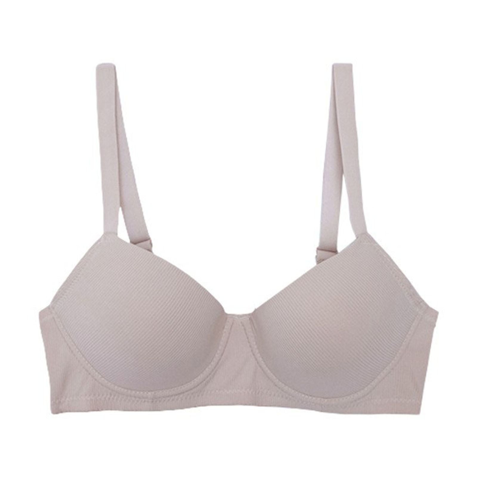 ALLLIST Women Bras Push up No Wire Seamless Underwear Soft Solid Gray ...