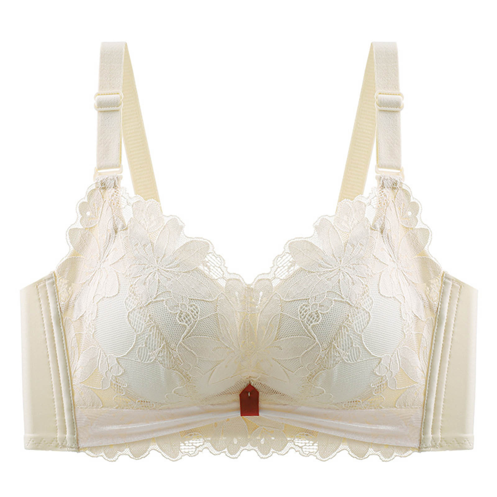 ALLLIST Womens Bras Full Coverage Push up No Underwire Bralette White ...