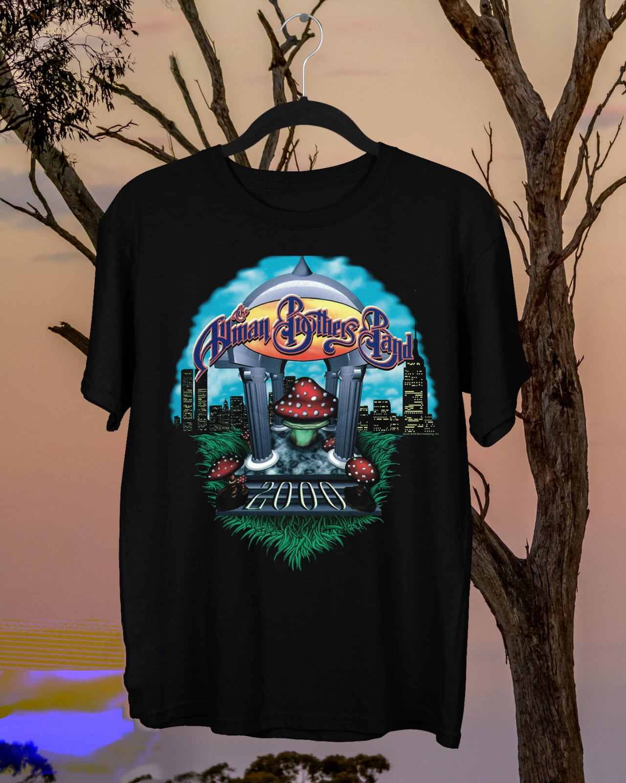 ALLMAN BROTHERS Band Tour 2000 Cotton Black Full Size Shirt For Men ...
