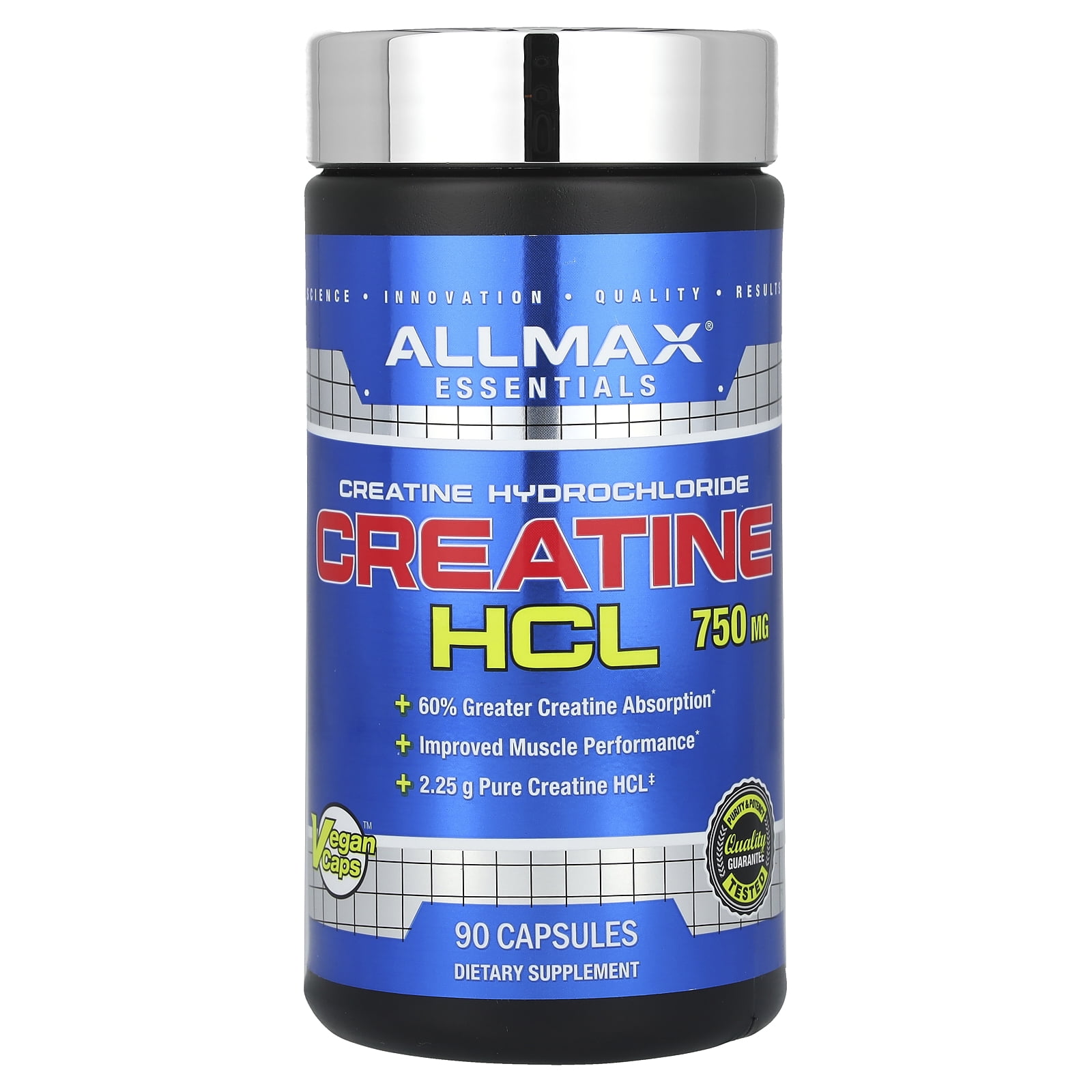 ALLMAX CREATINE HCI, Dietary Supplement for both Men and Women, 750mg ...