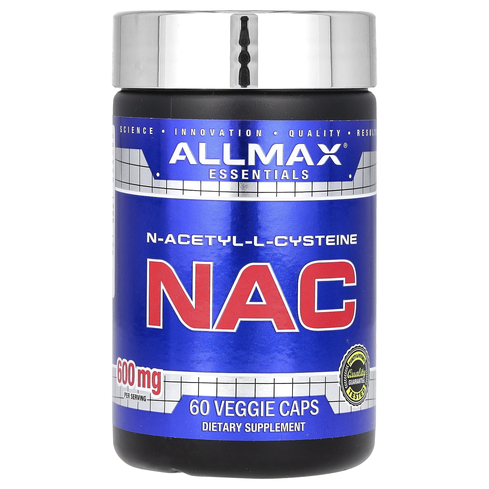 ALLMAX Essentials, NAC, 600 mg, 60 Veggie Caps - Walmart.com