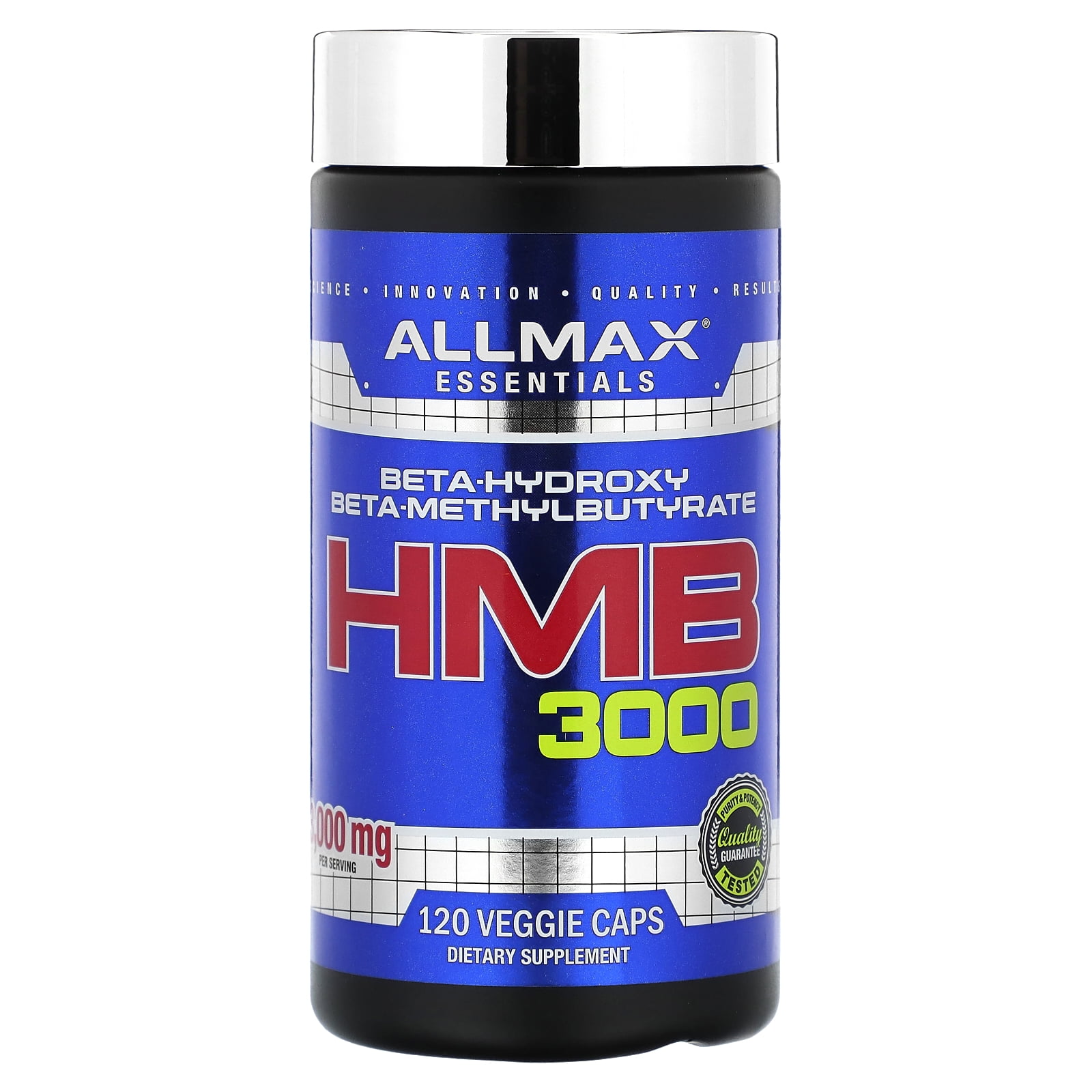 ALLMAX HMB 3000 Amino Acid Protein Supplement, 120 Veggie Capsules ...