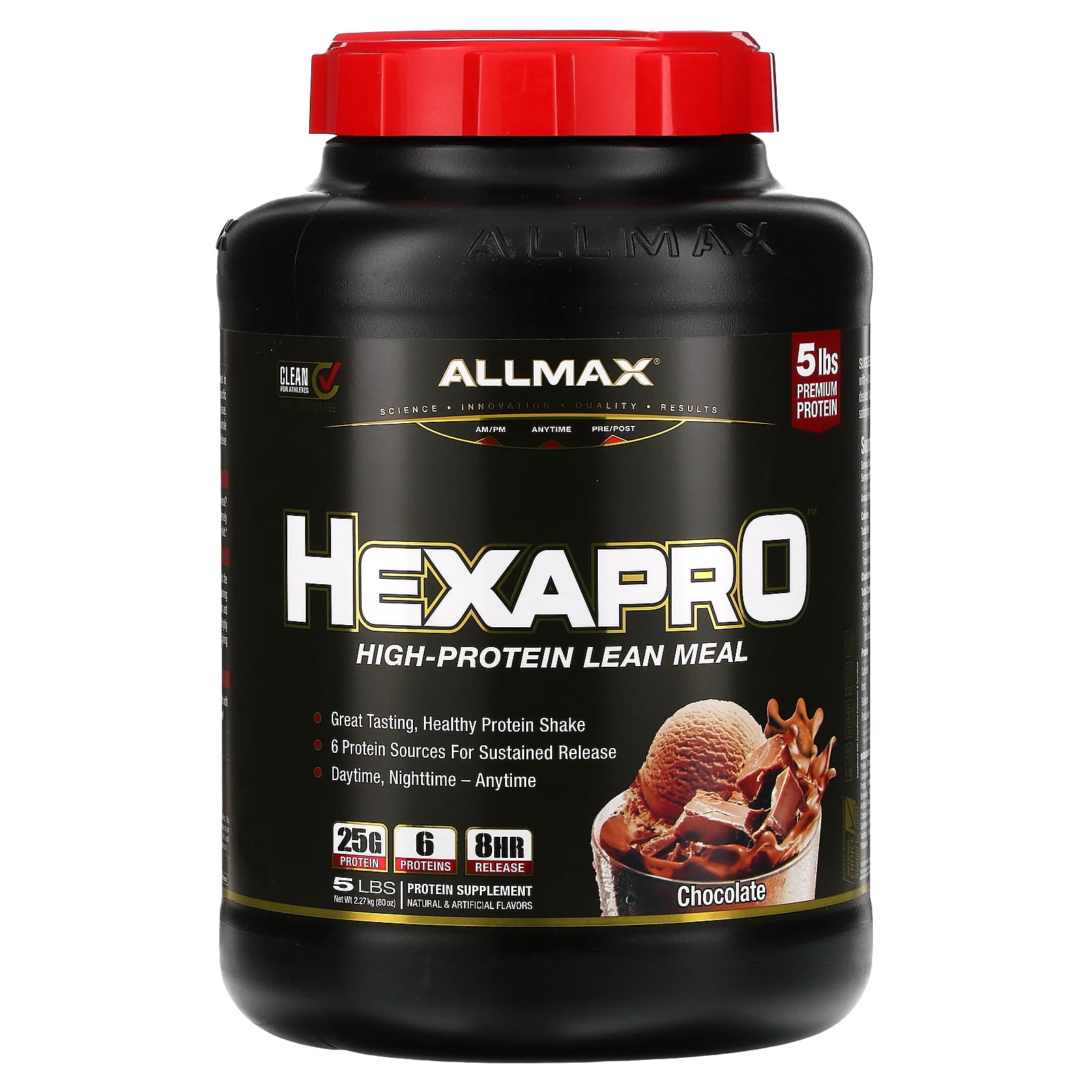 ALLMAX Hexapro Protein Shake Powder, High-Protein Lean Body Meal ...