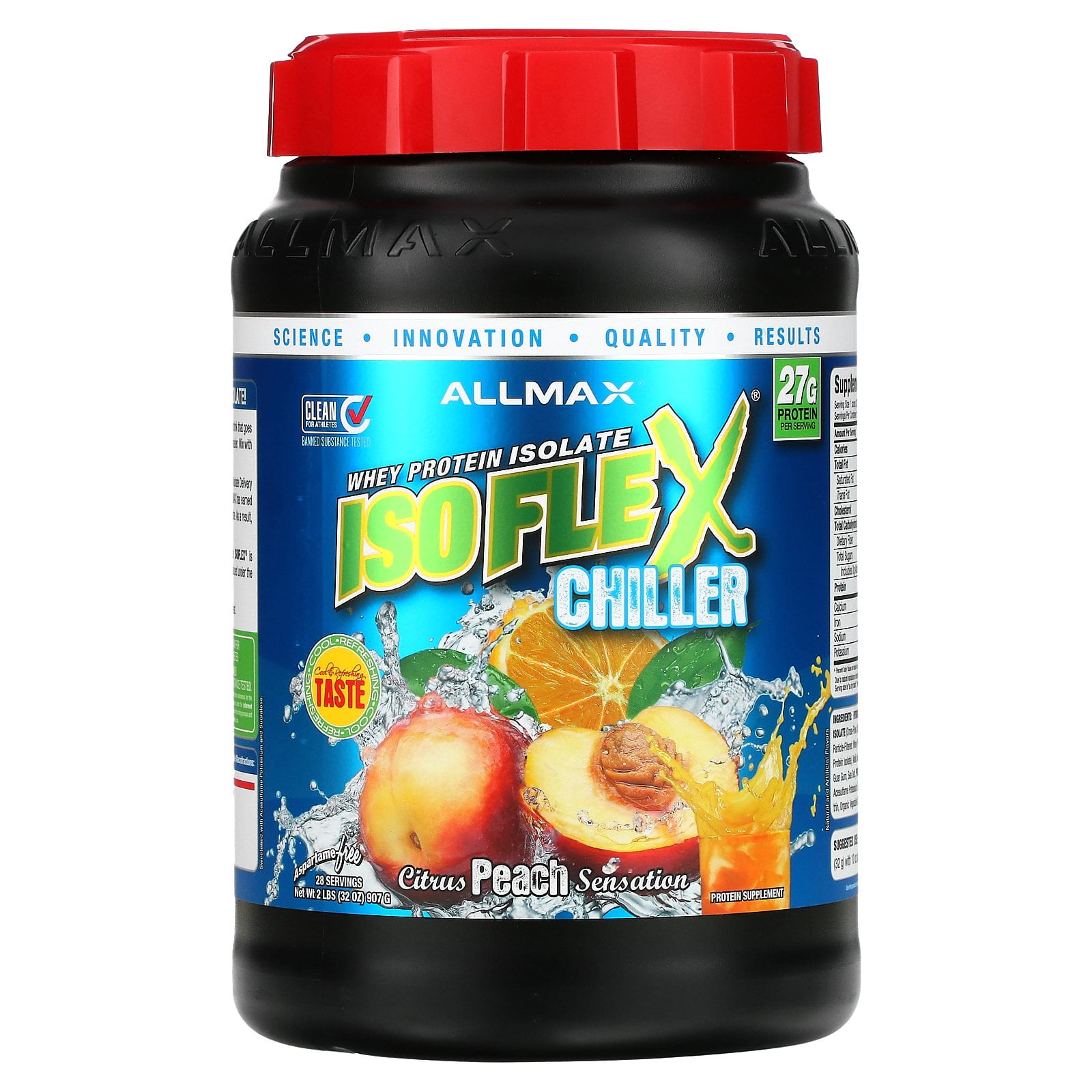 ALLMAX Isoflex Chiller, Whey Protein Isolate, Muscle Building, Citrus ...