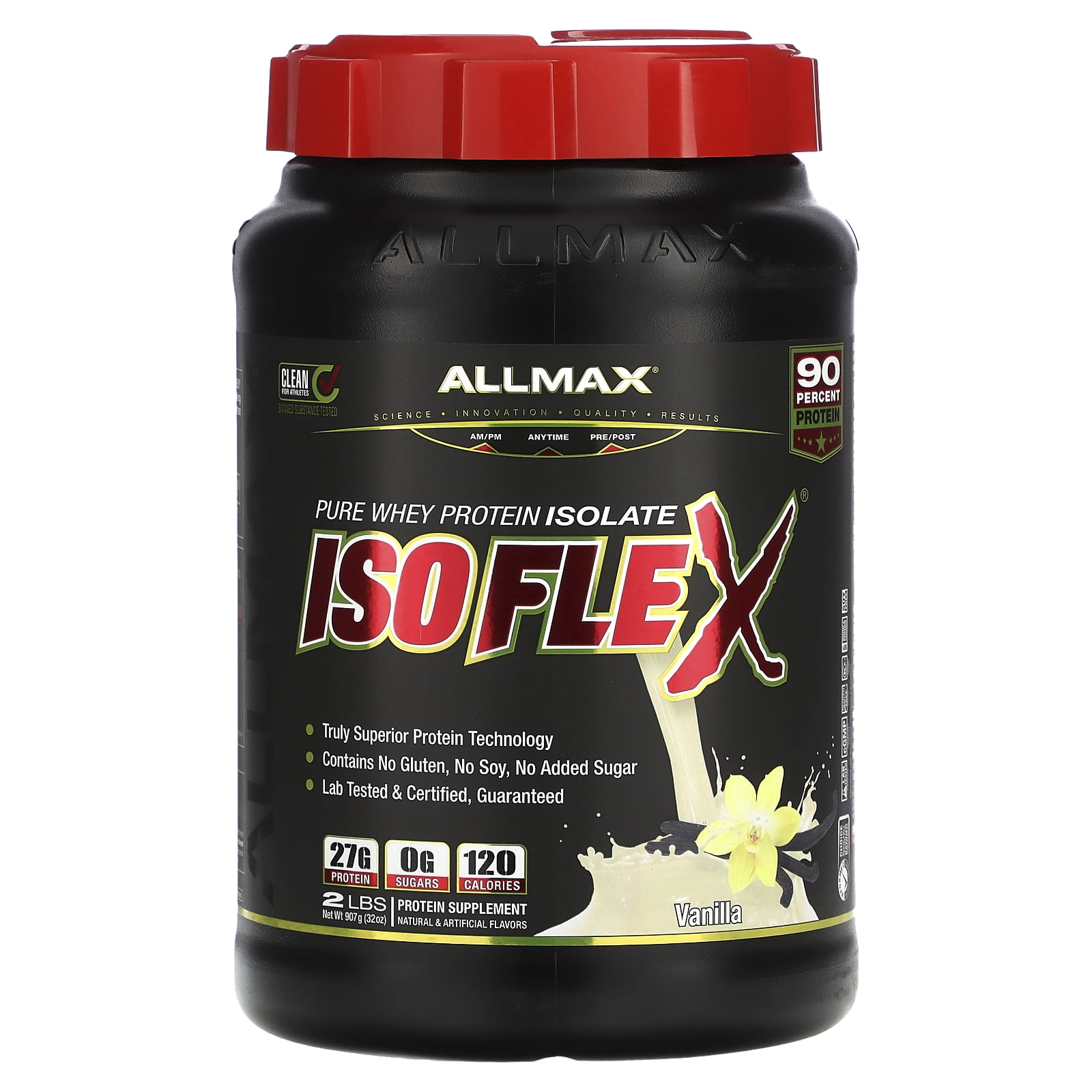 ALLMAX Isoflex Clean Protein Powder, 100% Pure Whey Protein Isolate ...