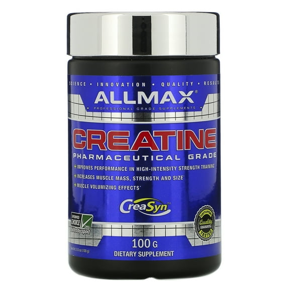ALLMAX Nutrition Micronized Creatine Monohydrate, Gluten Free & Fast Absorbing 100g, Unflavored ...
