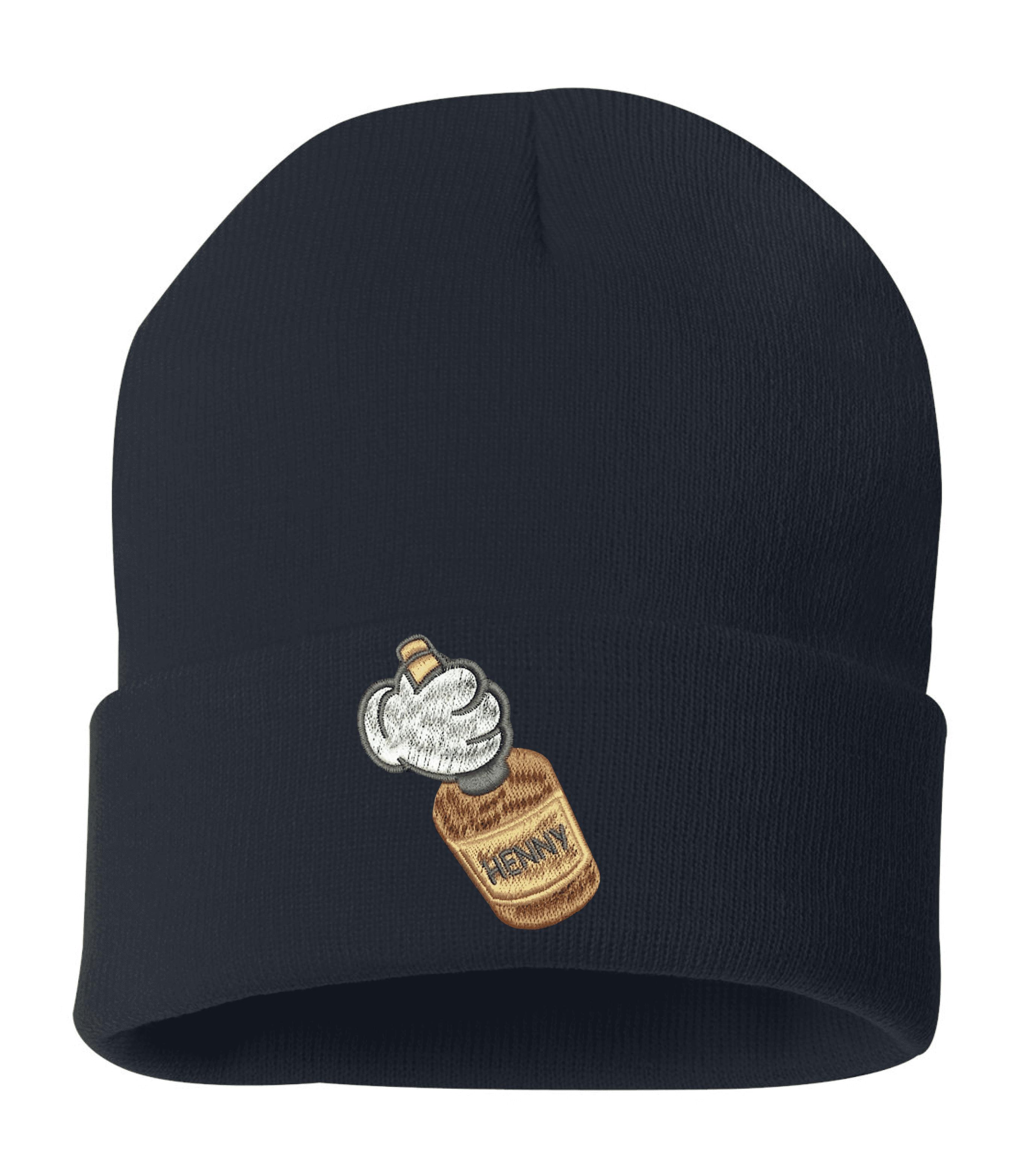 ALLNTRENDS Adult Beanie Mickey Hands Henny Embroidered Hat Winter Cap ...