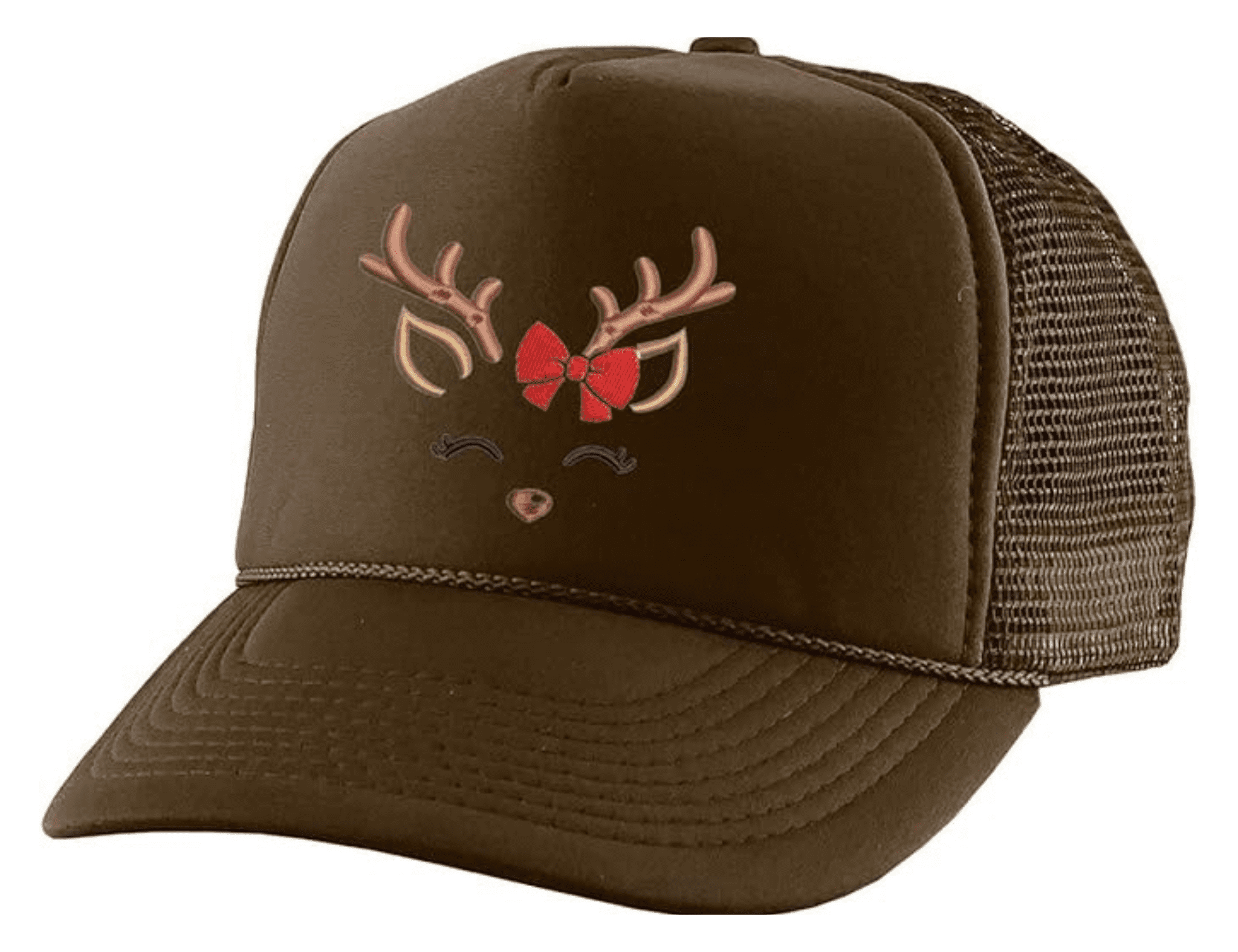 ALLNTRENDS Christmas Reindeer Trucker Hat Adult Xmas Party Hats ...