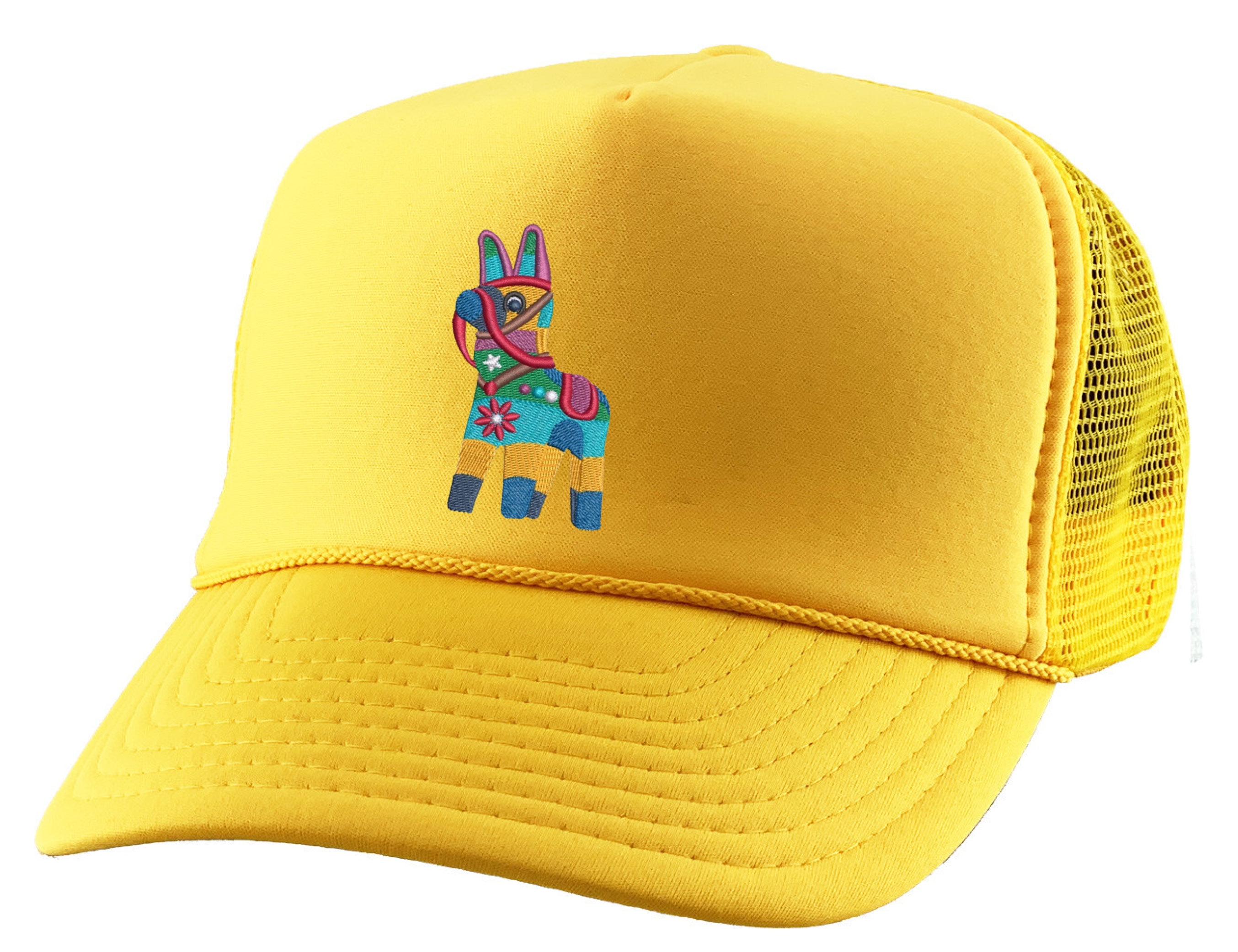 ALLNTRENDS Fiesta Pinata Trucker Hat Mexican Donkey Embroidered ...