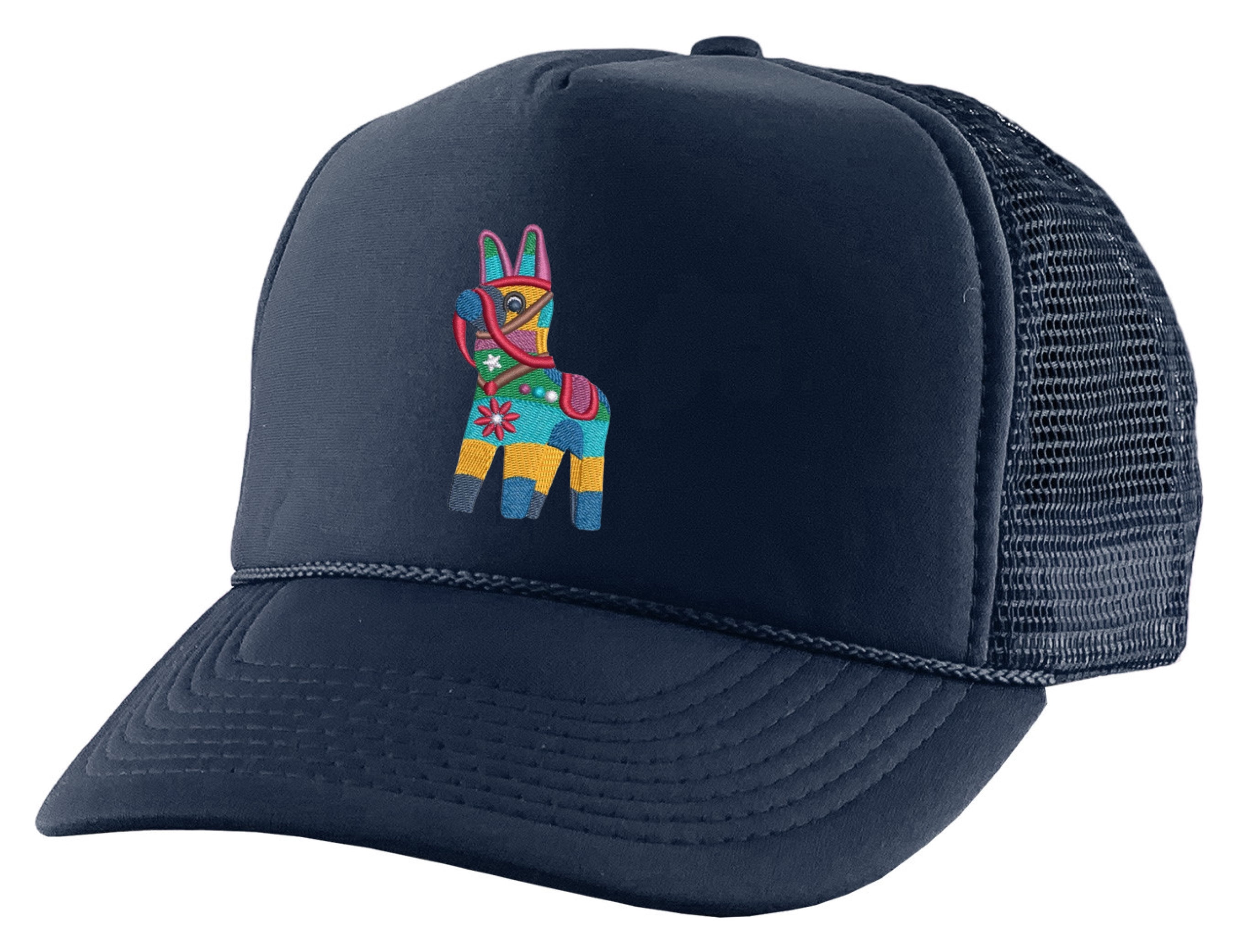 ALLNTRENDS Fiesta Pinata Trucker Hat Mexican Donkey Embroidered ...