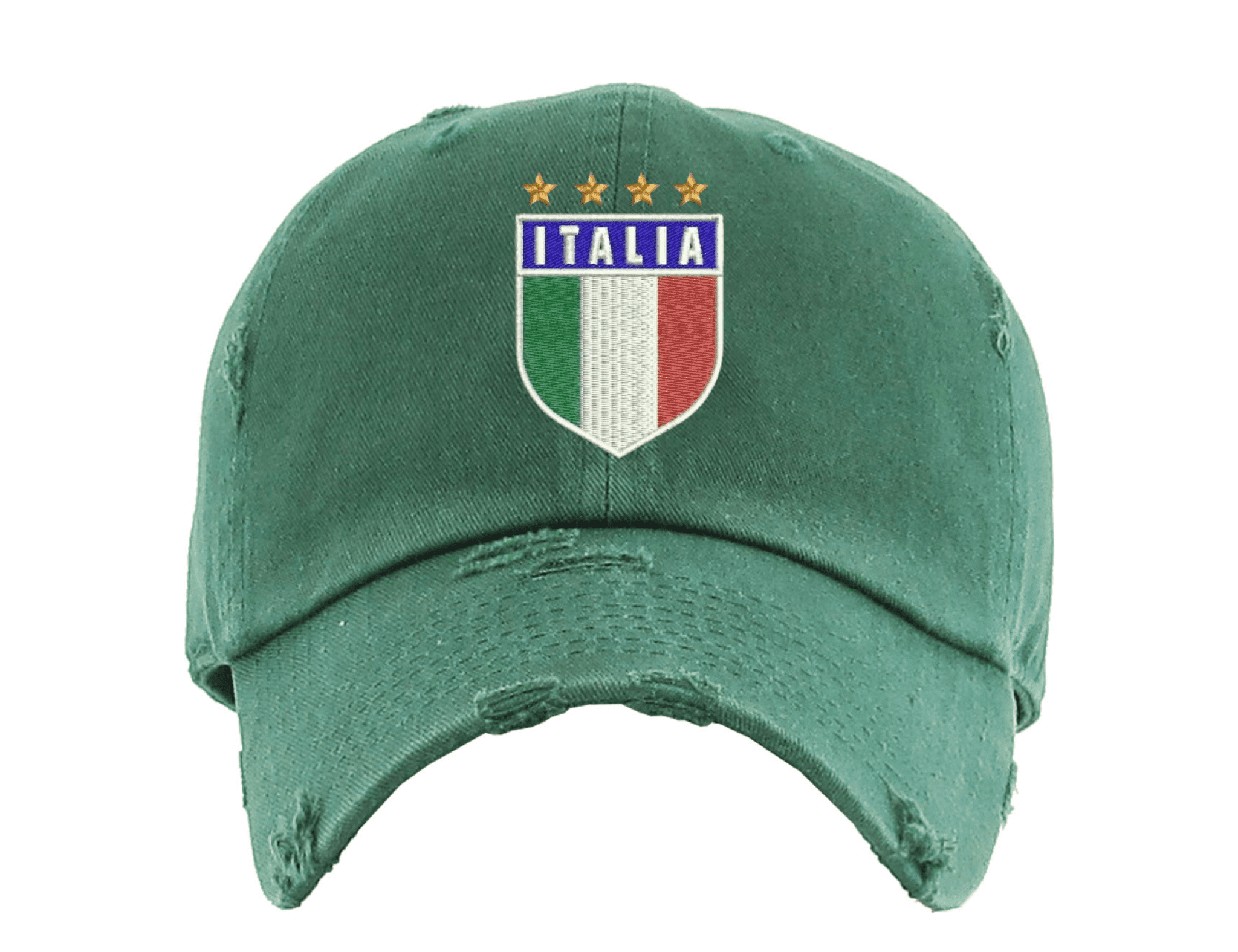 ALLNTRENDS Italia Soccer Cap Italy Flag World Cup Embroidered Dad Hat ...