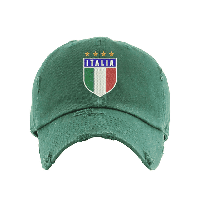 ALLNTRENDS Italia Soccer Cap Italy Flag World Cup Embroidered Dad Hat ...