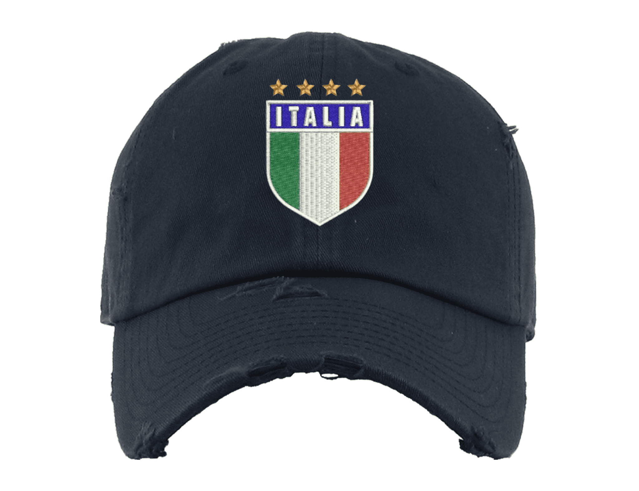 ALLNTRENDS Italia Soccer Cap Italy Flag World Cup Embroidered Dad Hat ...