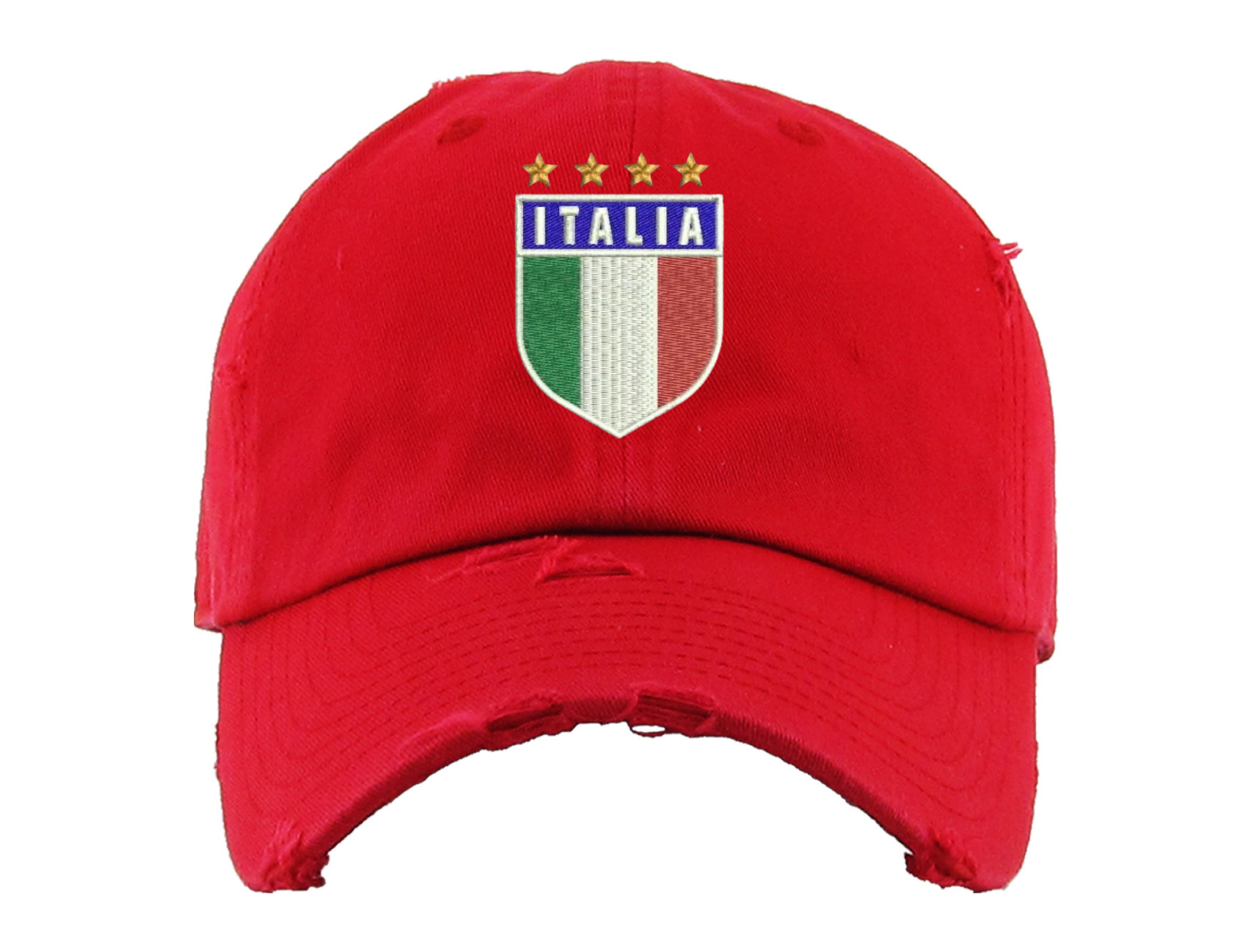 ALLNTRENDS Italia Soccer Cap Italy Flag World Cup Embroidered Dad Hat ...