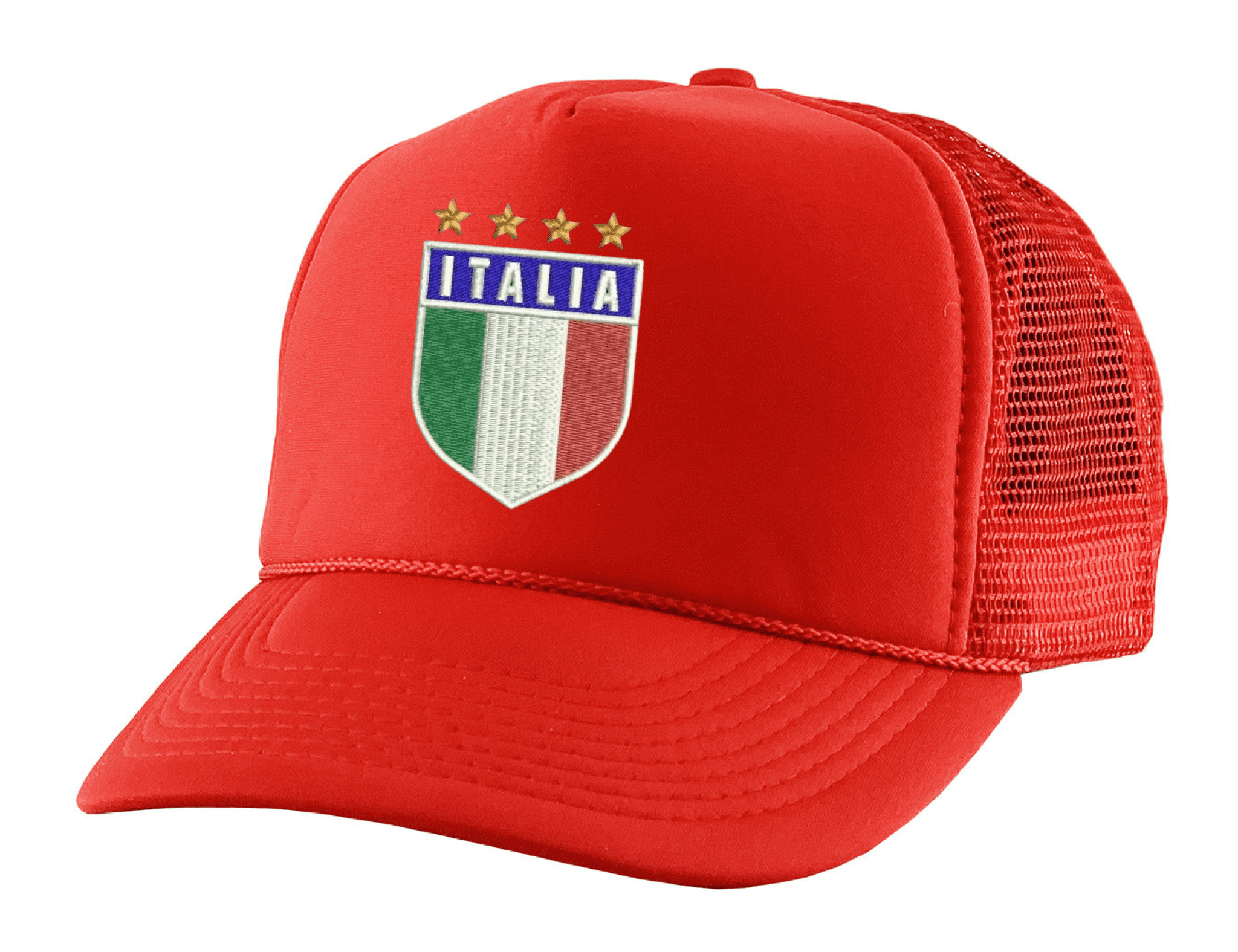 ALLNTRENDS Italia Soccer Italy Flag World Cup Embroidered Trucker Hat ...