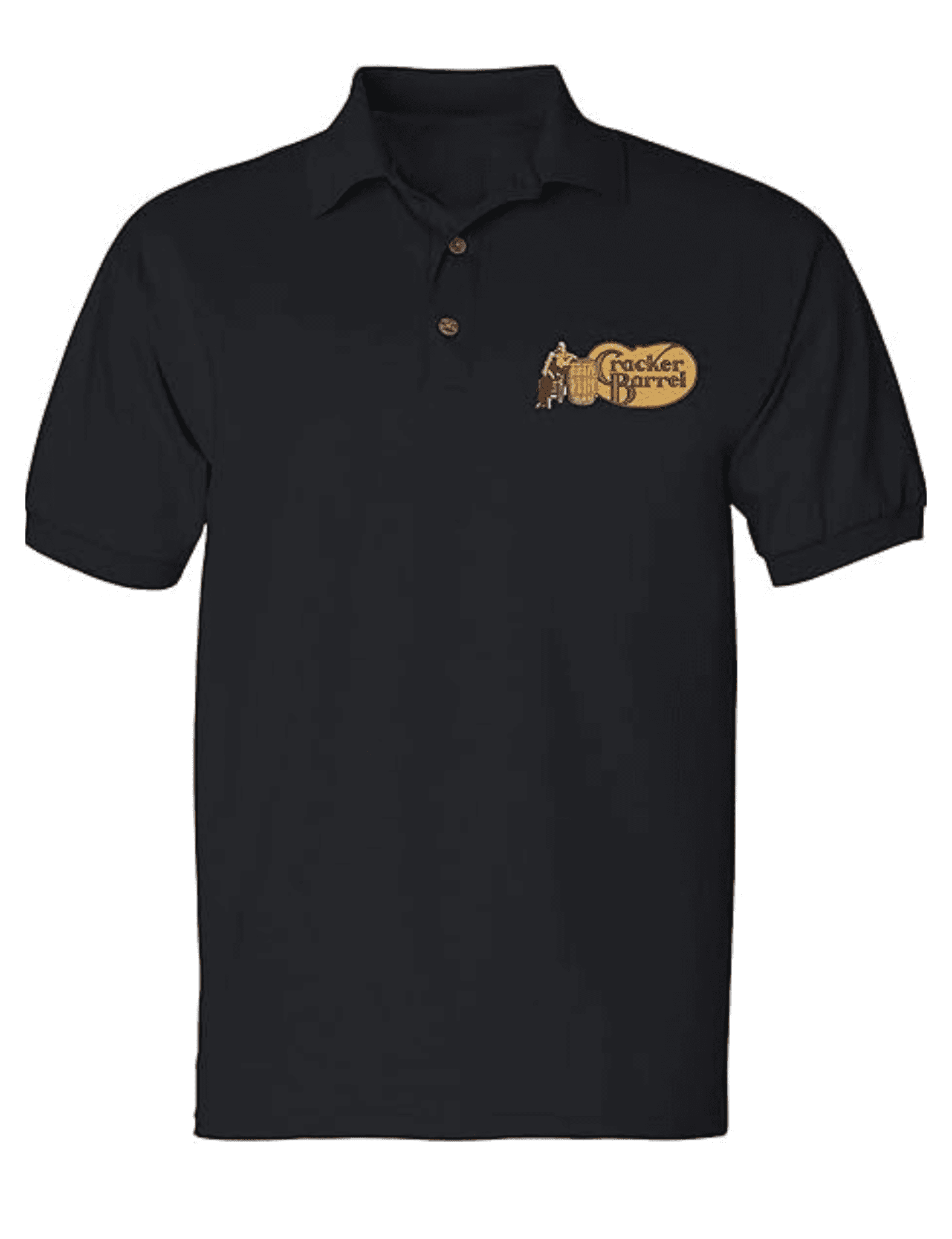 ALLNTRENDS Men's Polo T Shirt Cracker Barrel Vintage (L, Black ...
