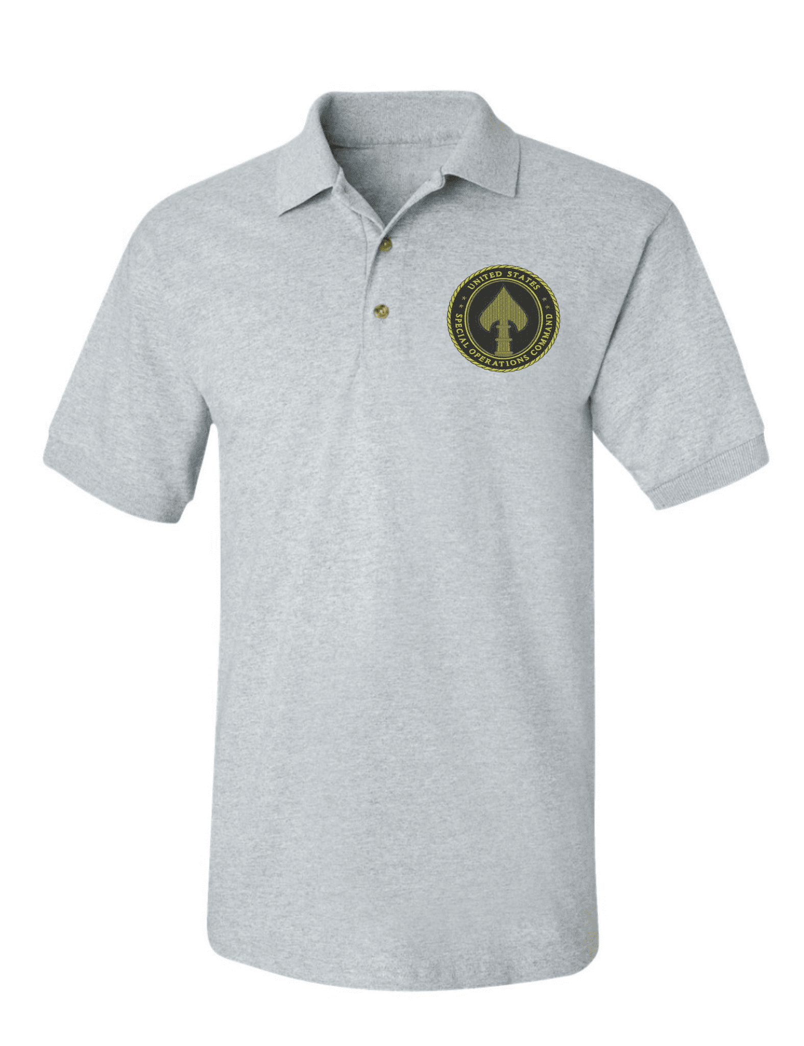 ALLNTRENDS Men's Polo T Shirt Special Operations Command Embroidered ...
