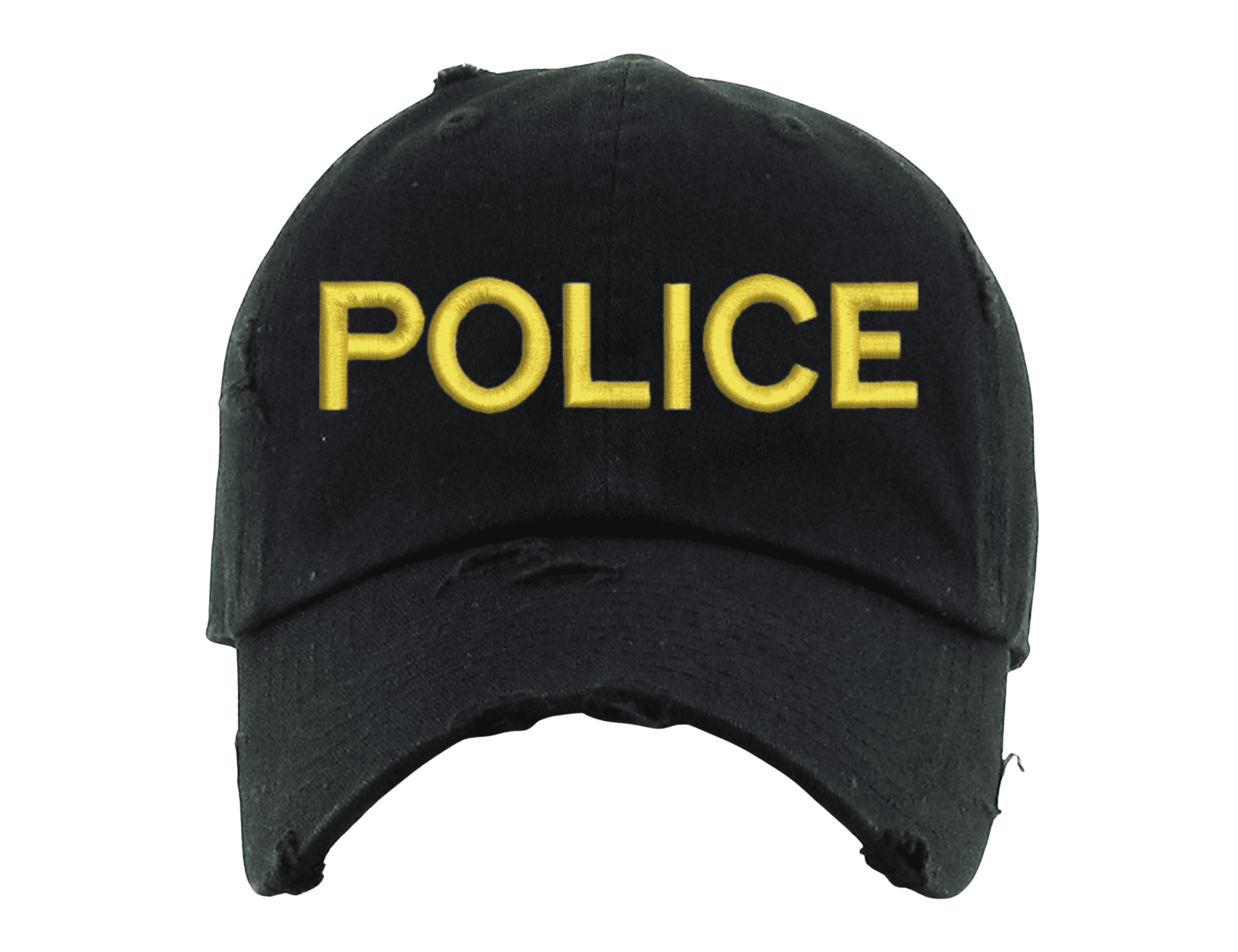 ALLNTRENDS Police Hat Cops Cap Policeman Embroidered Dad Hat (Black ...