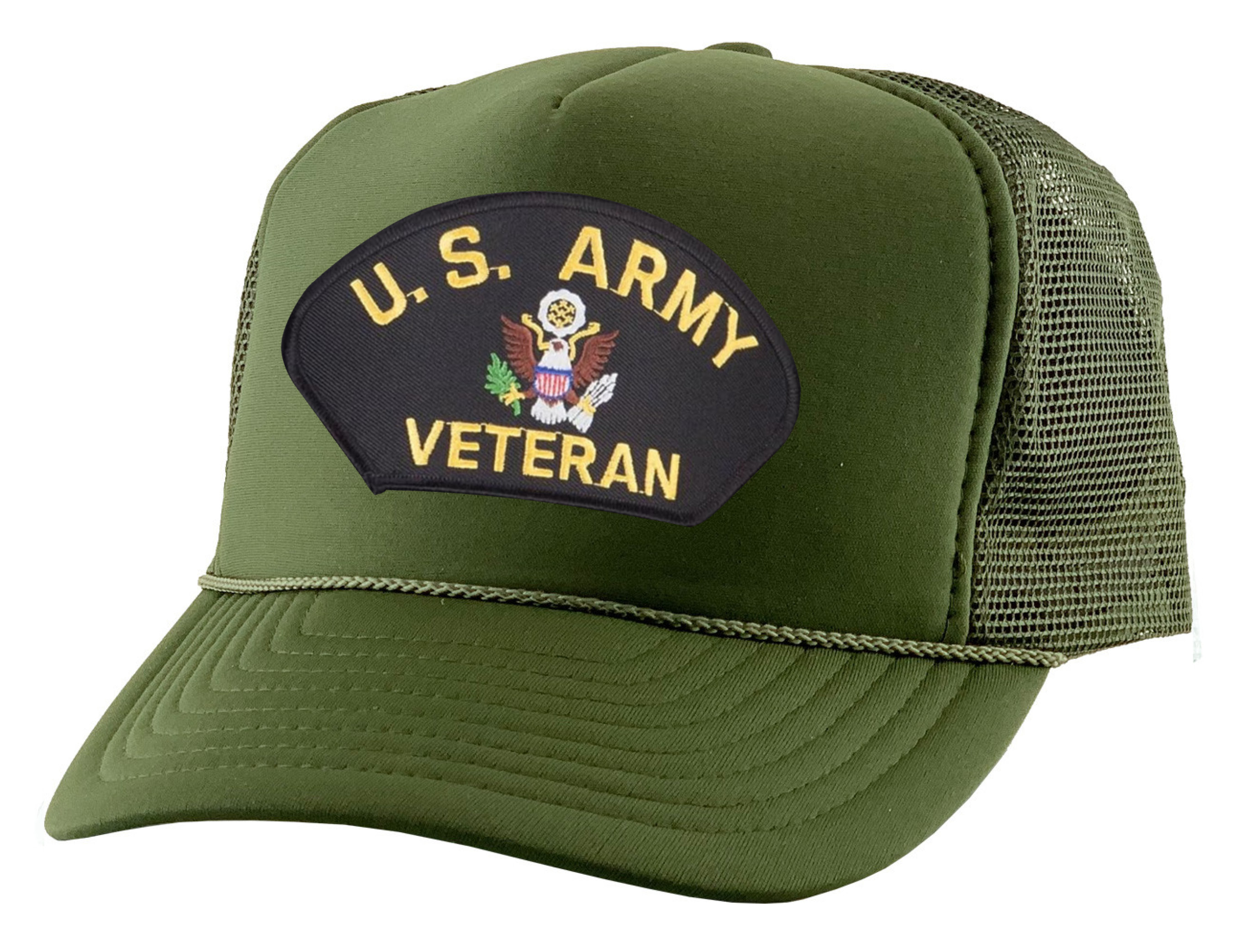 ALLNTRENDS Trucker Hat US Army Veteran Military Soldier Baseball Cap ...