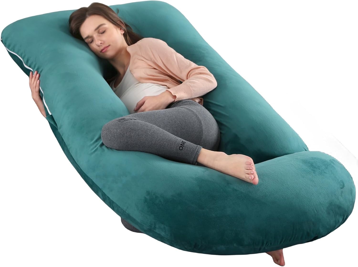 ALLOPERA Pregnancy Pillow, Full Body 57 inch Pillow , with Removable ...