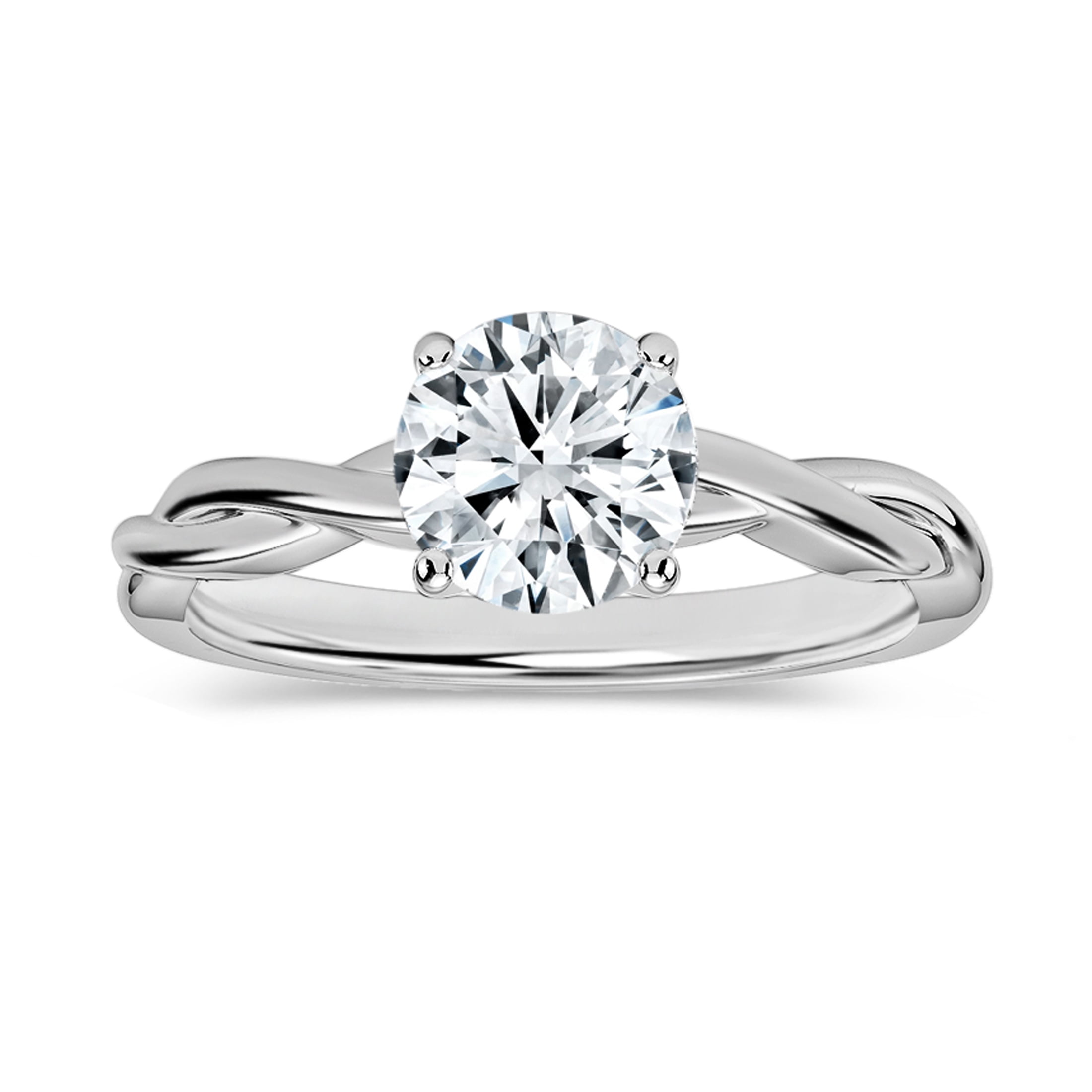 ALLORYA IGI Certified 1.00 Carat Round Lab Grown White Diamond ...