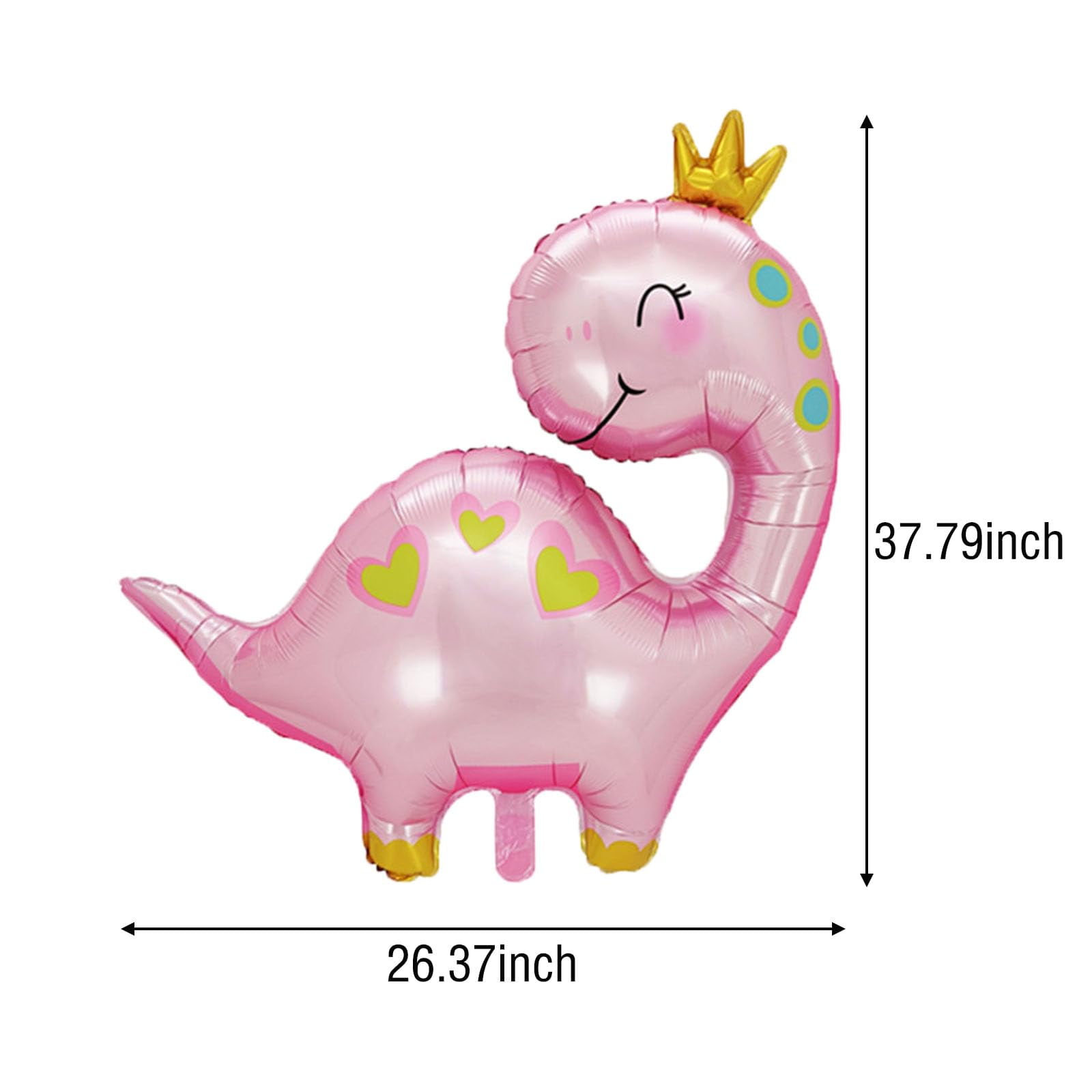 ALLPICK Dinosaur Foil AJH3 Balloons Party Supplier Pink Dinosaur 2nd Birthday Mylar Balloons ...