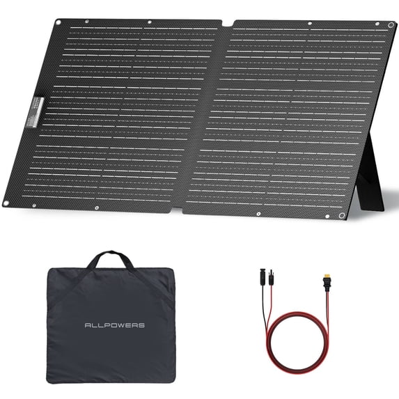 ALLPOWERS 100W Portable Solar Panel for Power Station, Foldable Solar ...