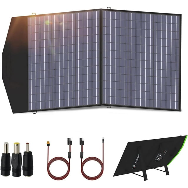 ALLPOWERS 100W Solar Panel, Foldable Solar Charger IP66 Waterproof Portable Solar Panel for ...