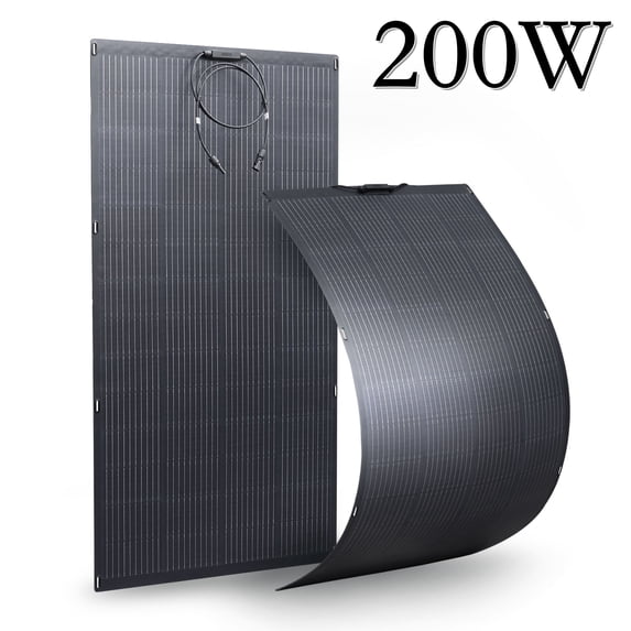 ALLPOWERS 200W Flexible Solar Panel, IP68, Portable Charger for RV ...