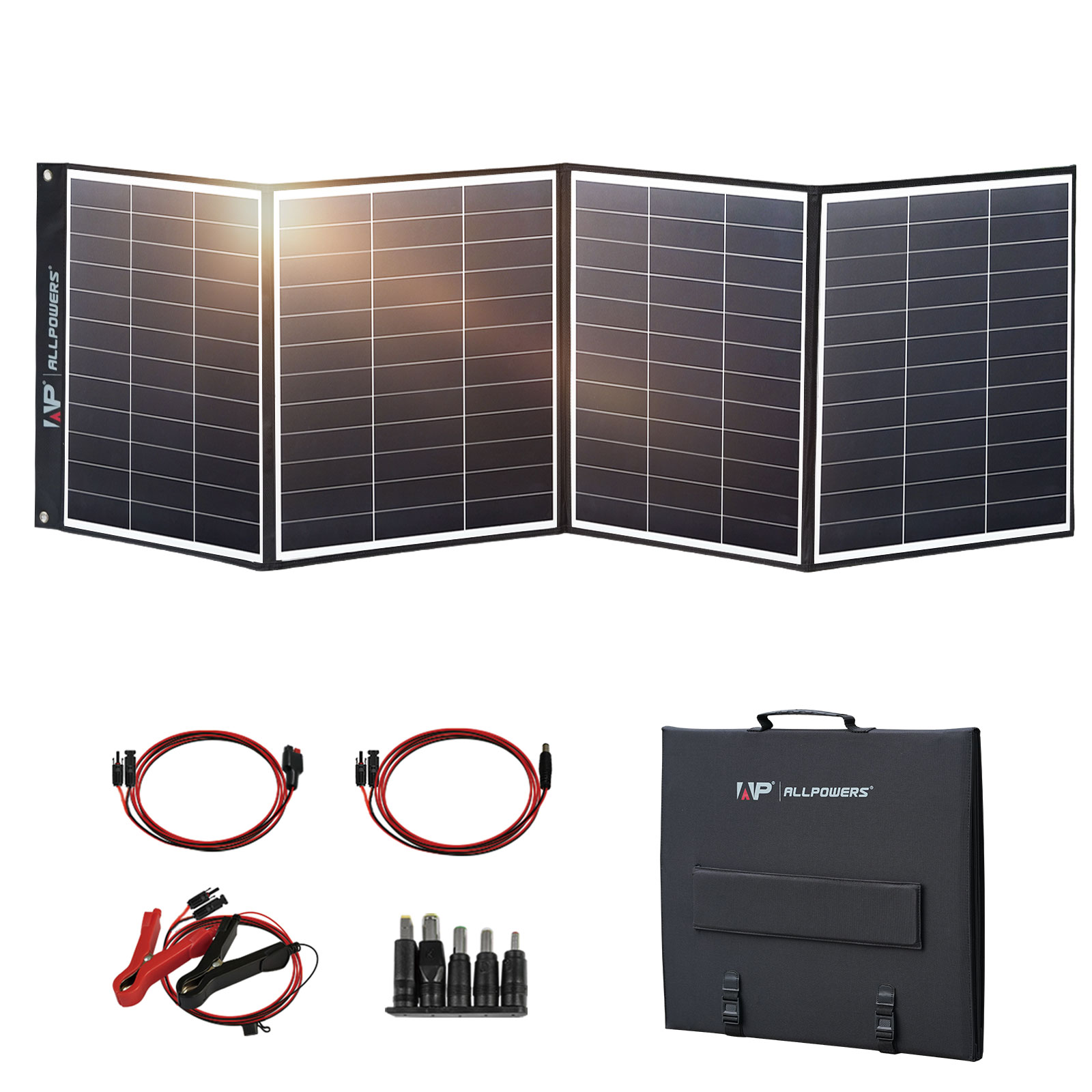 ALLPOWERS R2500 Portable Solar Generator Kit, 200W Monocrystalline Flexible Solar Panel with ...
