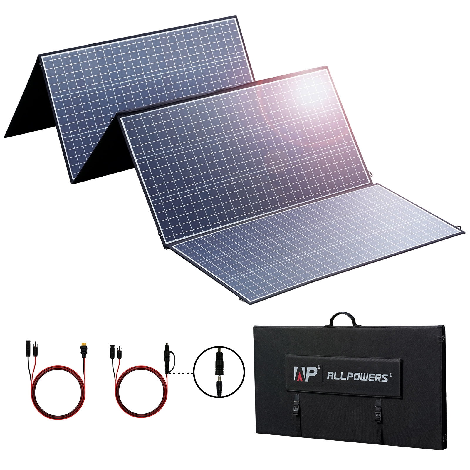 ALLPOWERS 400 Watt Folding Solar Panel Kit, Portable Solar Generator ...