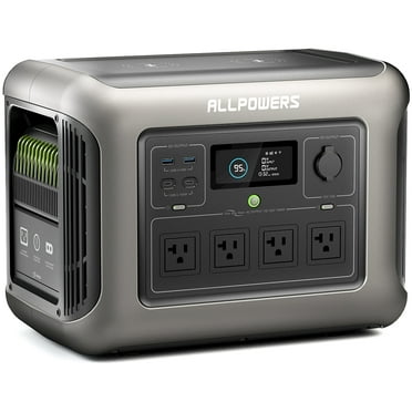 ALLPOWERS R600 Portable Power Station 600W, 299Wh LiFePO4 Battery ...