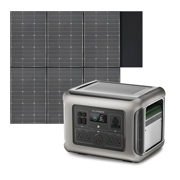 ALLPOWERS R2500 Portable Solar Generator Kit, 2 Pack 600W ...