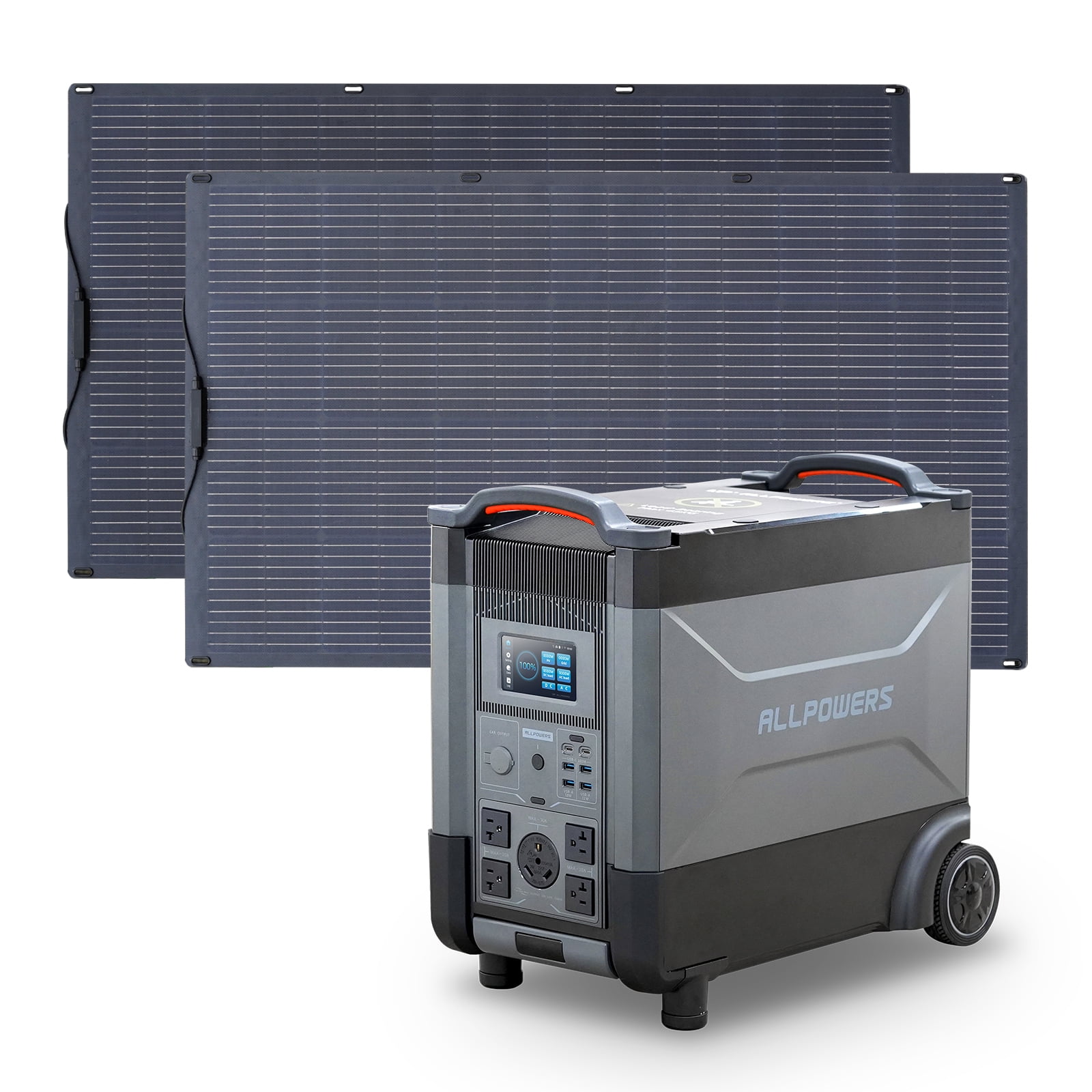 ALLPOWERS R4000 Portable Solar Generator Kit, 2 Pack 200W ...