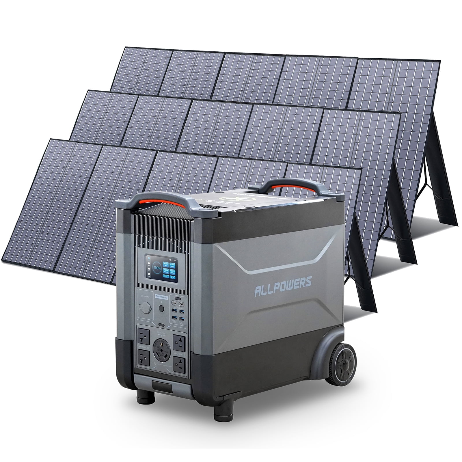 ALLPOWERS R4000 Electric Everyday Use Portable Solar Generator Kit ...