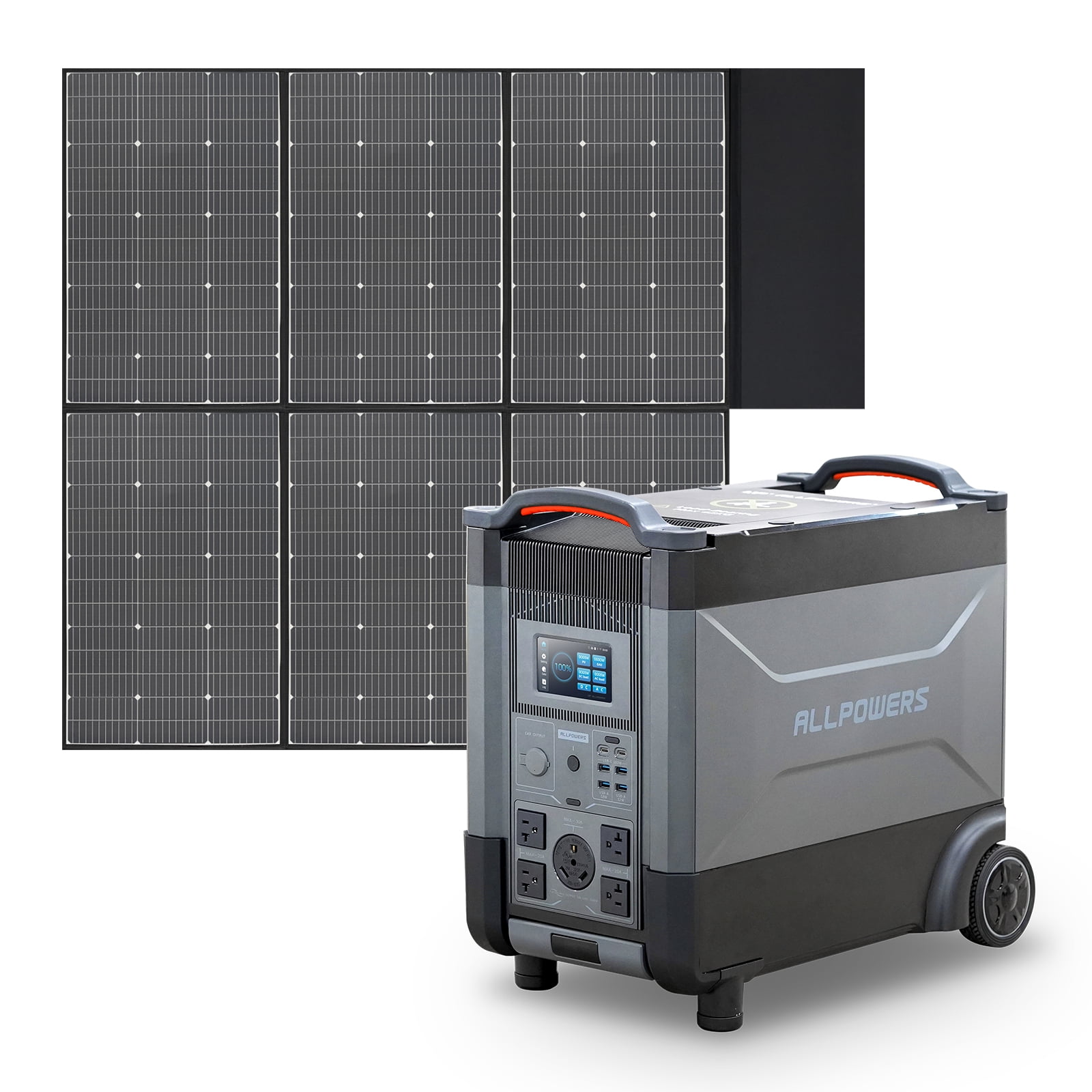ALLPOWERS R4000 Portable Solar Generator Kit, 600W Monocrystalline ...