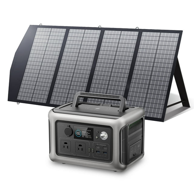 ALLPOWERS R600 Solar Generator Kit, 299Wh 600W Power Station with 140W Solar Panel - Walmart.com