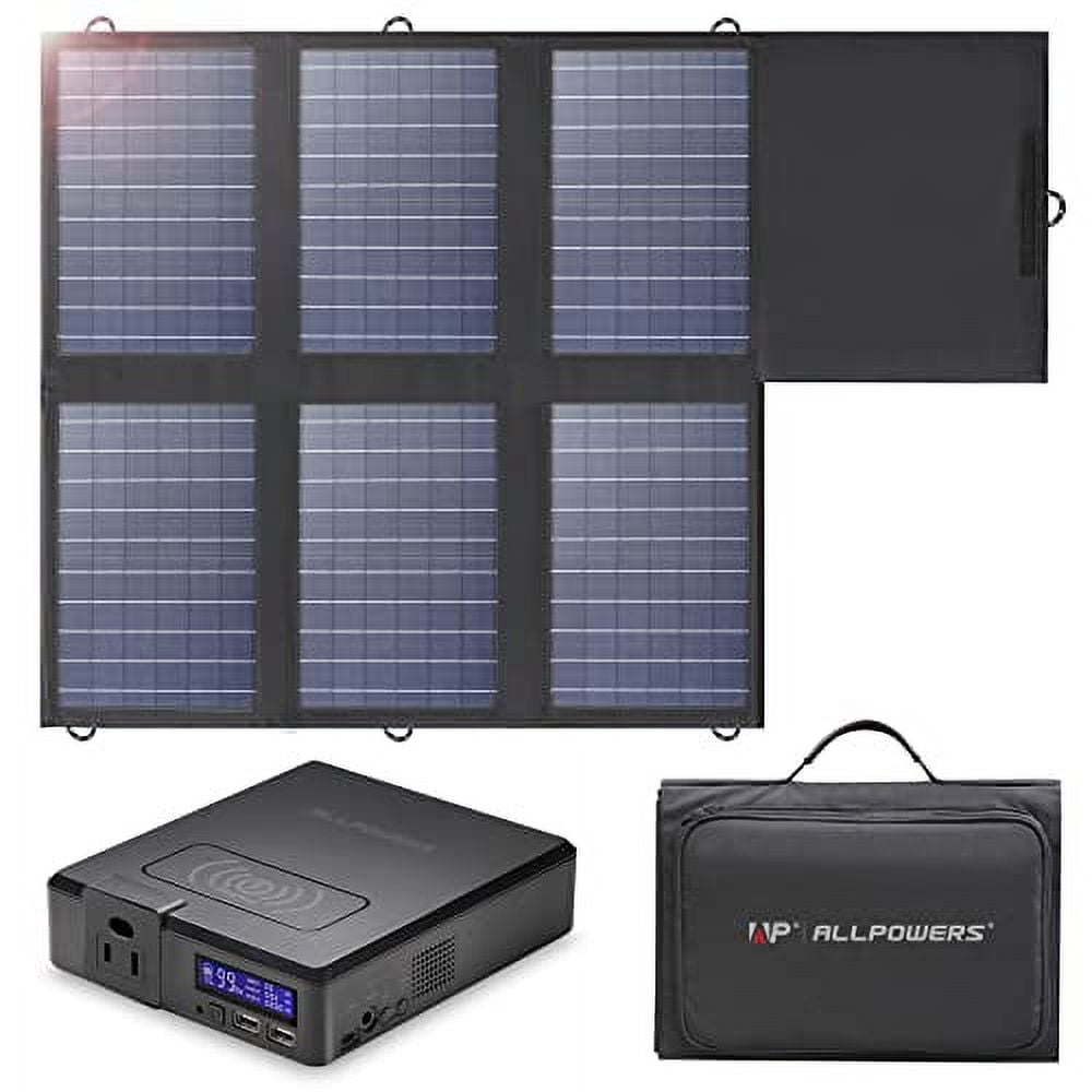 ALLPOWERS S200 Portable Power Station with SP026 Portable Solar Panel ...