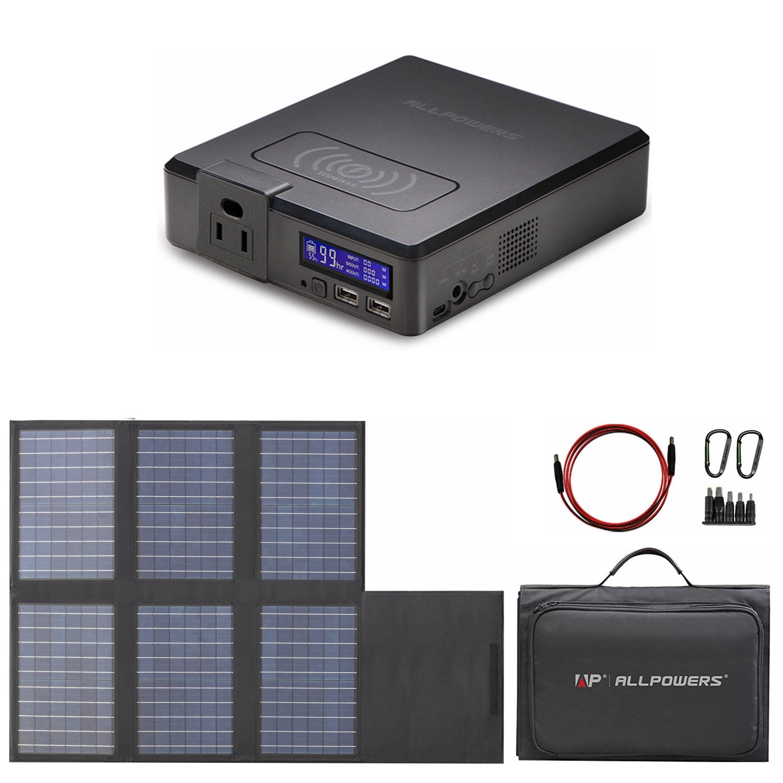 ALLPOWERS S200 Mini Solar Generator Kit, 200W Portable Power Station ...